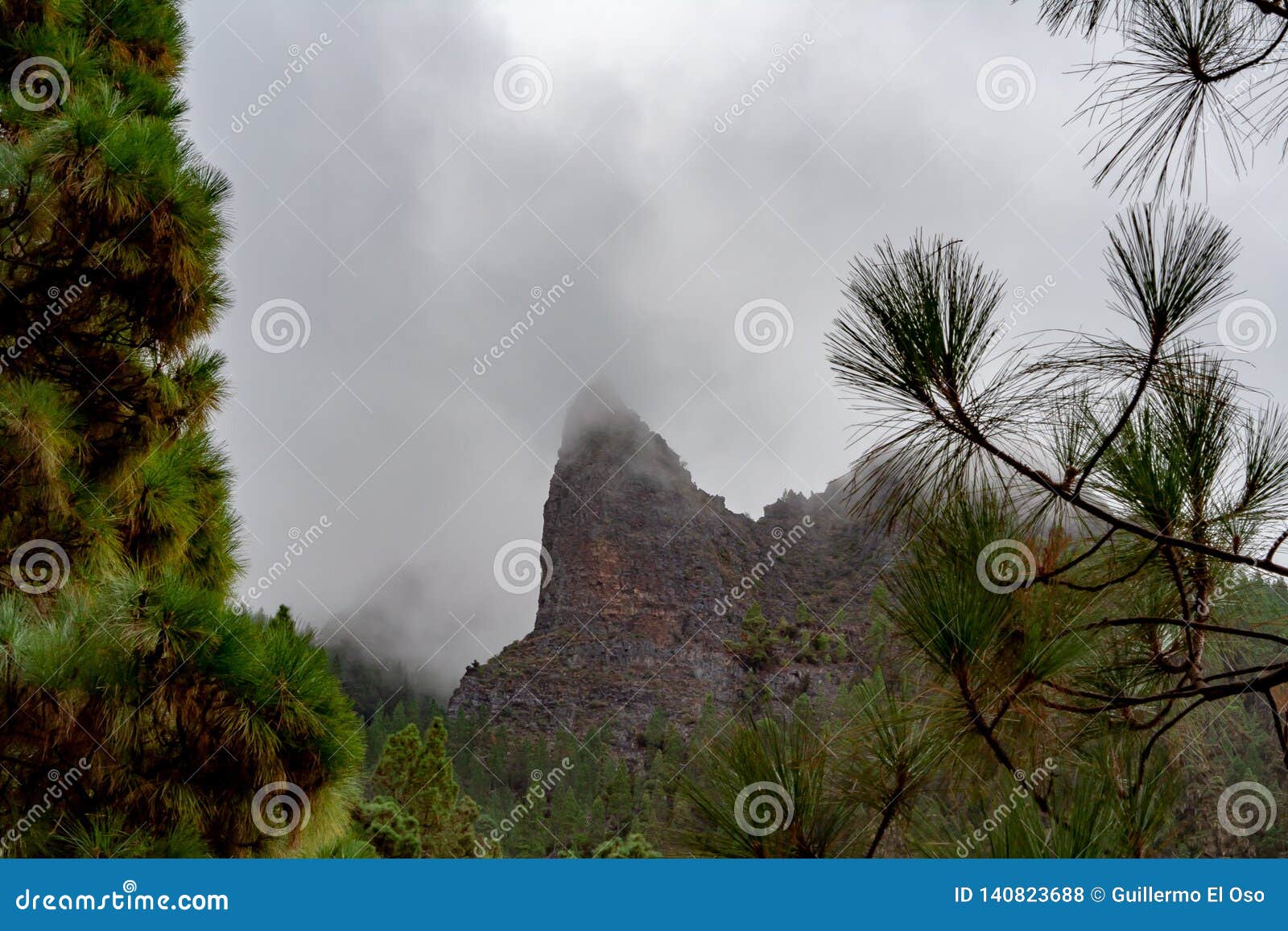 Wonderful View from a Forest on Rock Formations Stock Photo - Image of ...