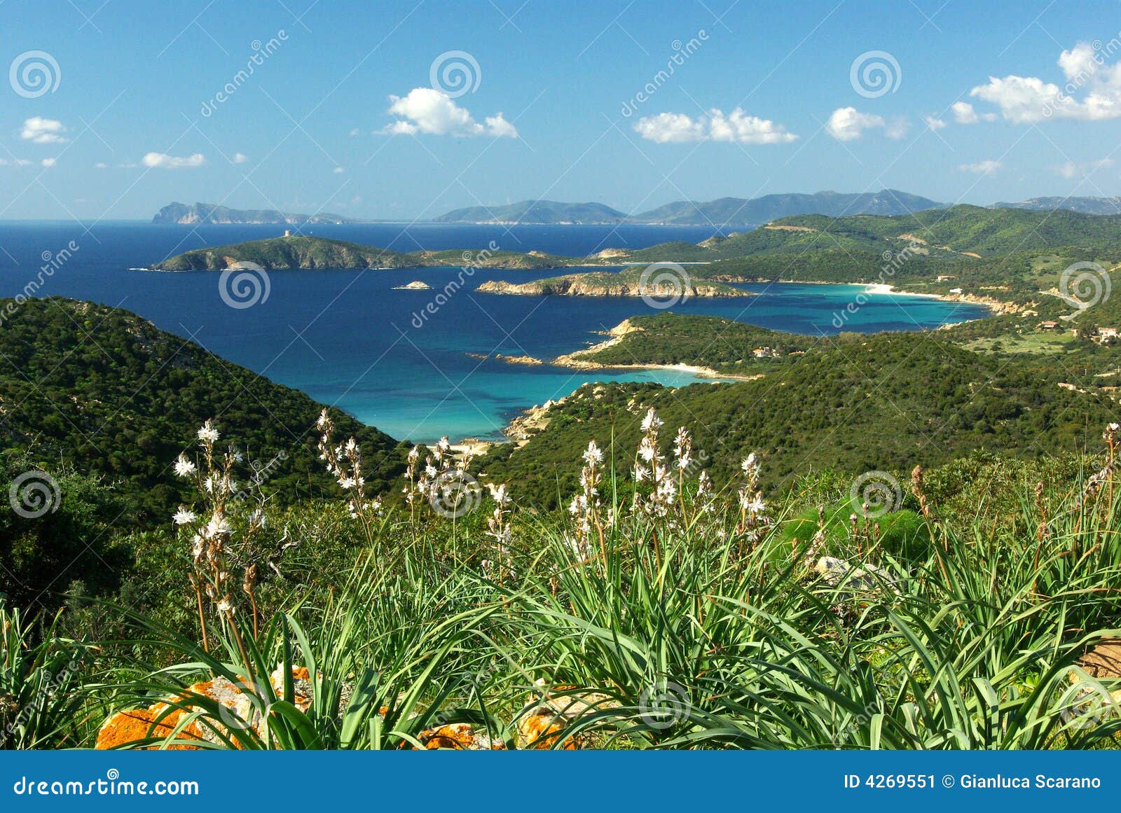 Wonderful View of Sardinian South-west Coast Stock Image - Image of ...