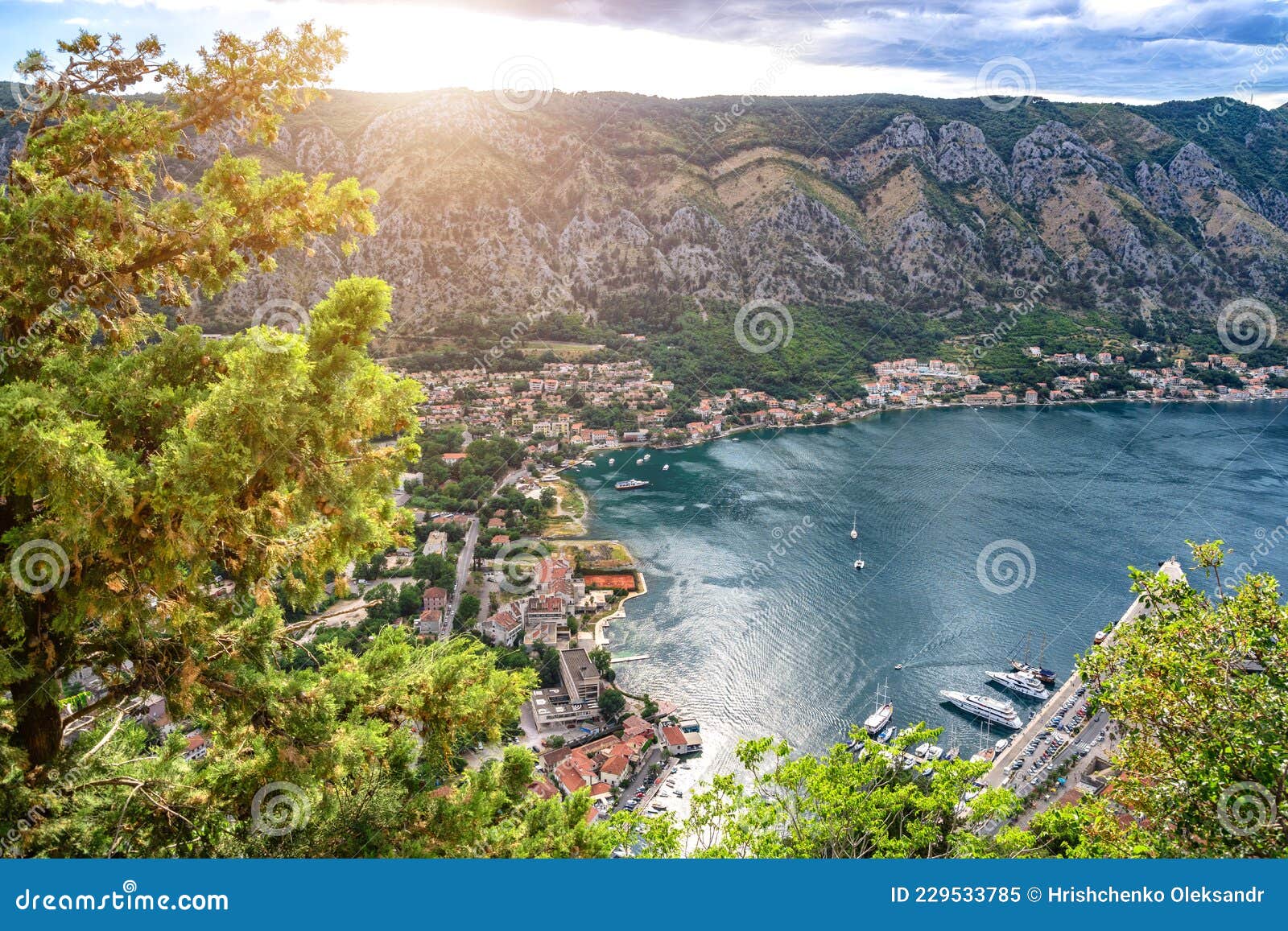 Wonderful View of the Sea Bay Stock Image - Image of plant, outdoor ...