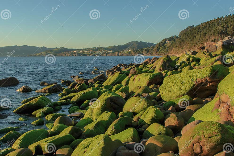 The Wonderful Views from the Beach of Arribolas Stock Photo - Image of ...