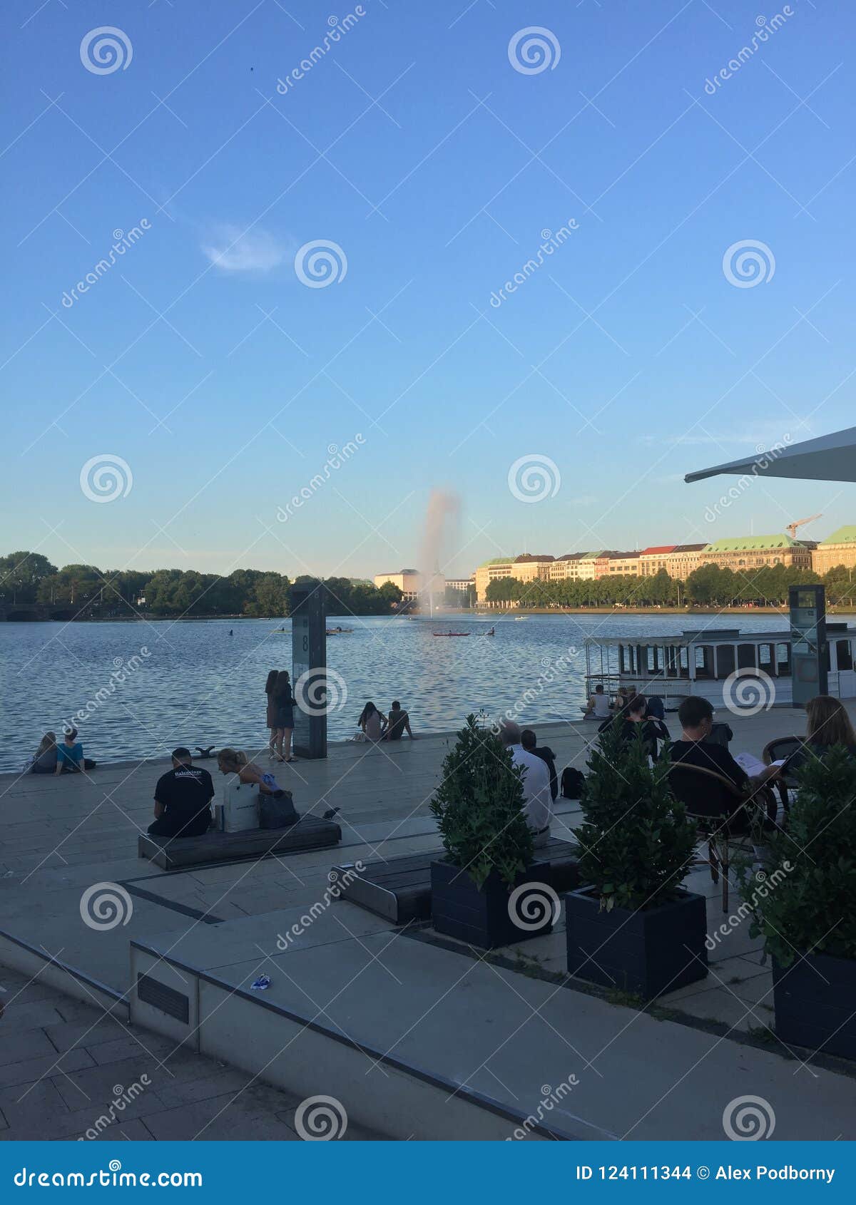 Wonderful Hamburgs Water editorial stock image. Image of hamburgh ...