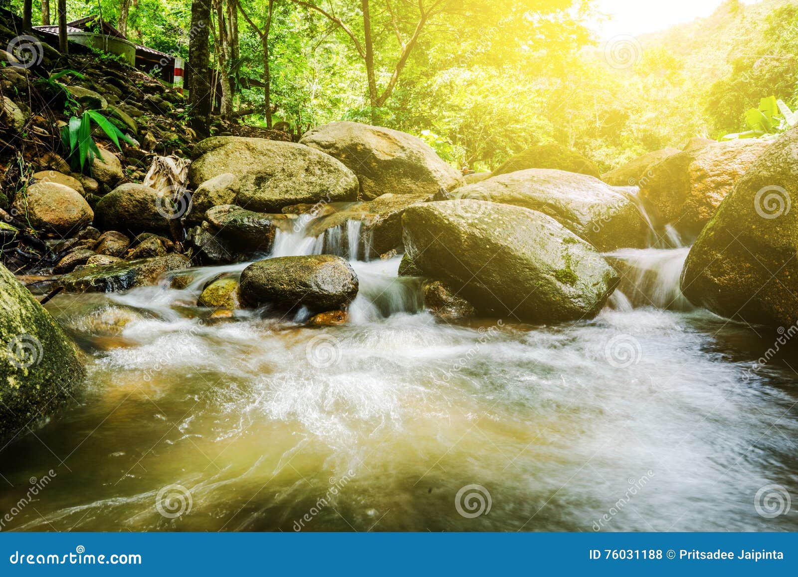 Wonderful Waterfall in Chiang Rai, Thailand. Stock Photo - Image of ...