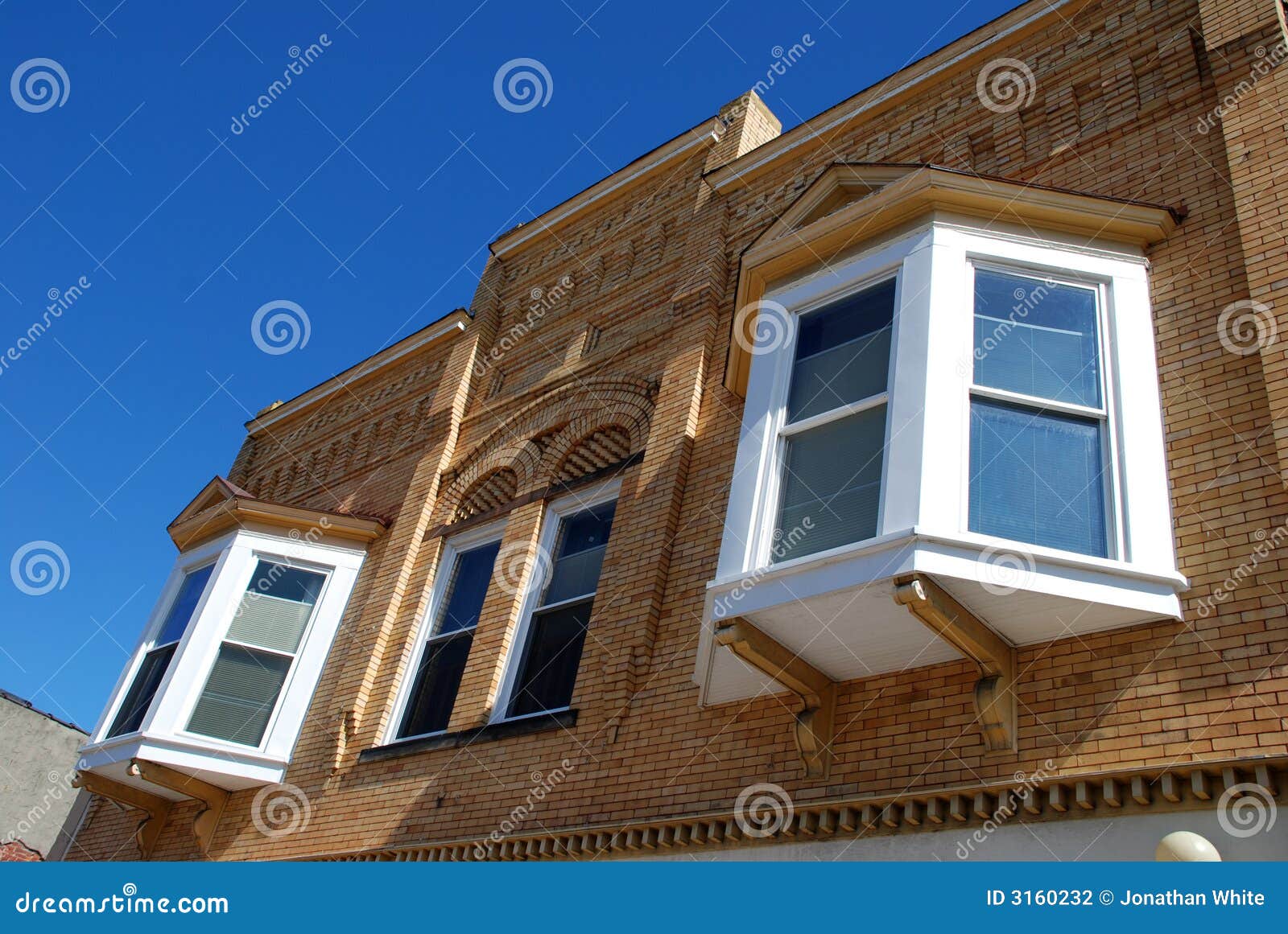Wonderful White Windows stock photo. Image of angle, brick - 3160232