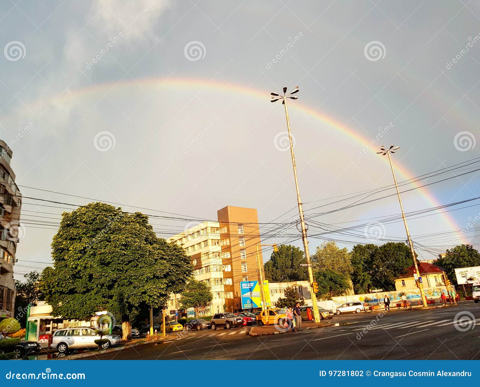 Wonderfull Rainbow in Constanta Romania Editorial Photography - Image ...