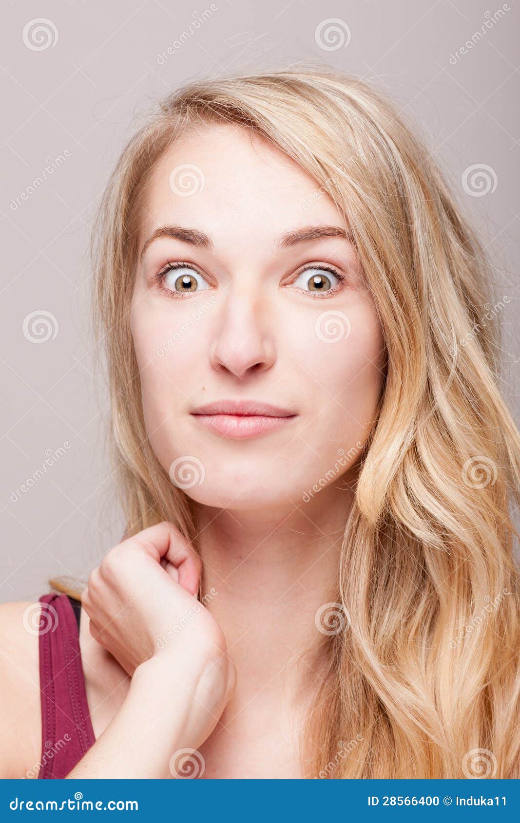 Wondering stock photo. Image of beautiful, hair, young - 28566400