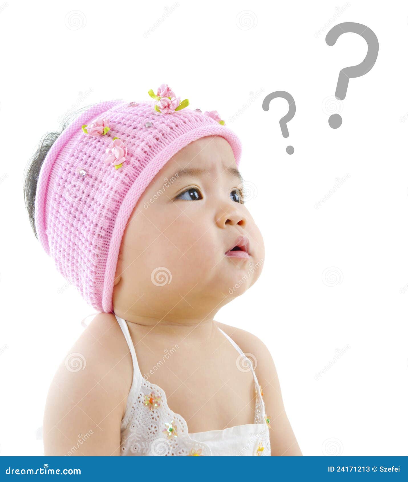 Wondering Asian baby stock image. Image of cute, beautiful - 24171213