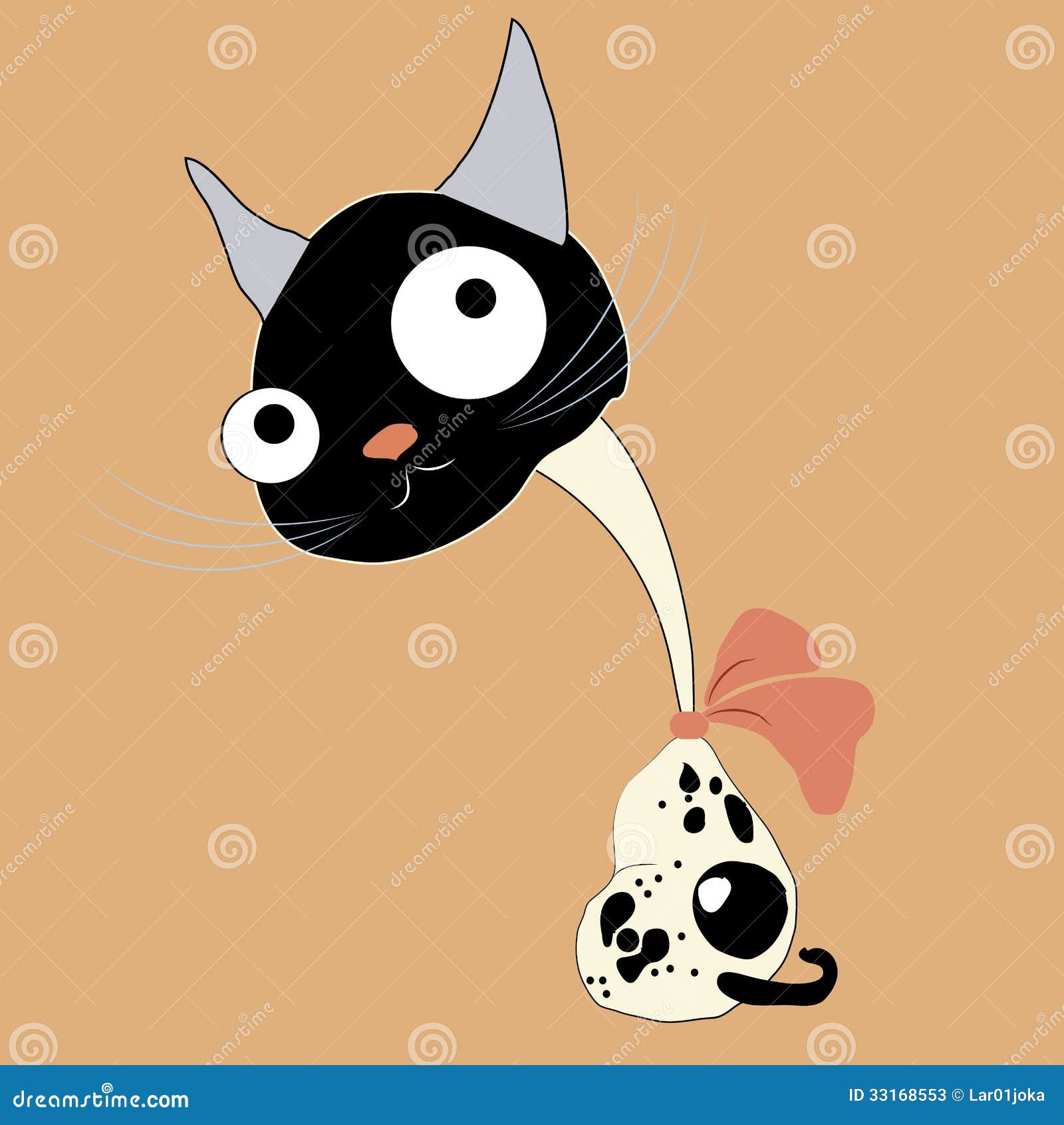 Wondering cat stock vector. Illustration of vector, domestic - 33168553