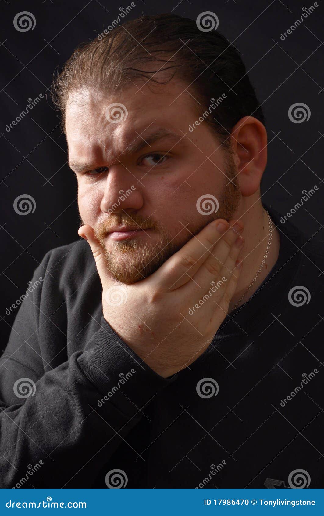 Wondering expression stock photo. Image of psychology - 17986470