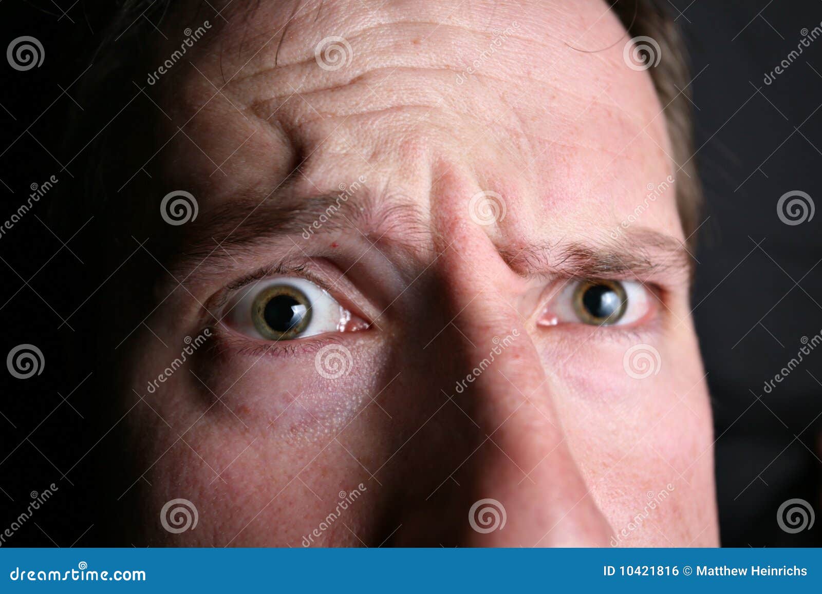 Wondering eyes, closeup stock photo. Image of scary, questioning - 10421816
