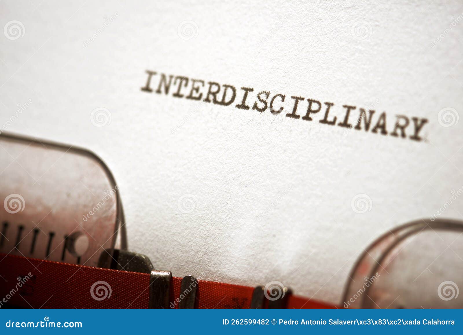 Interdisciplinary Concept View Stock Photo - Image of typed, message ...