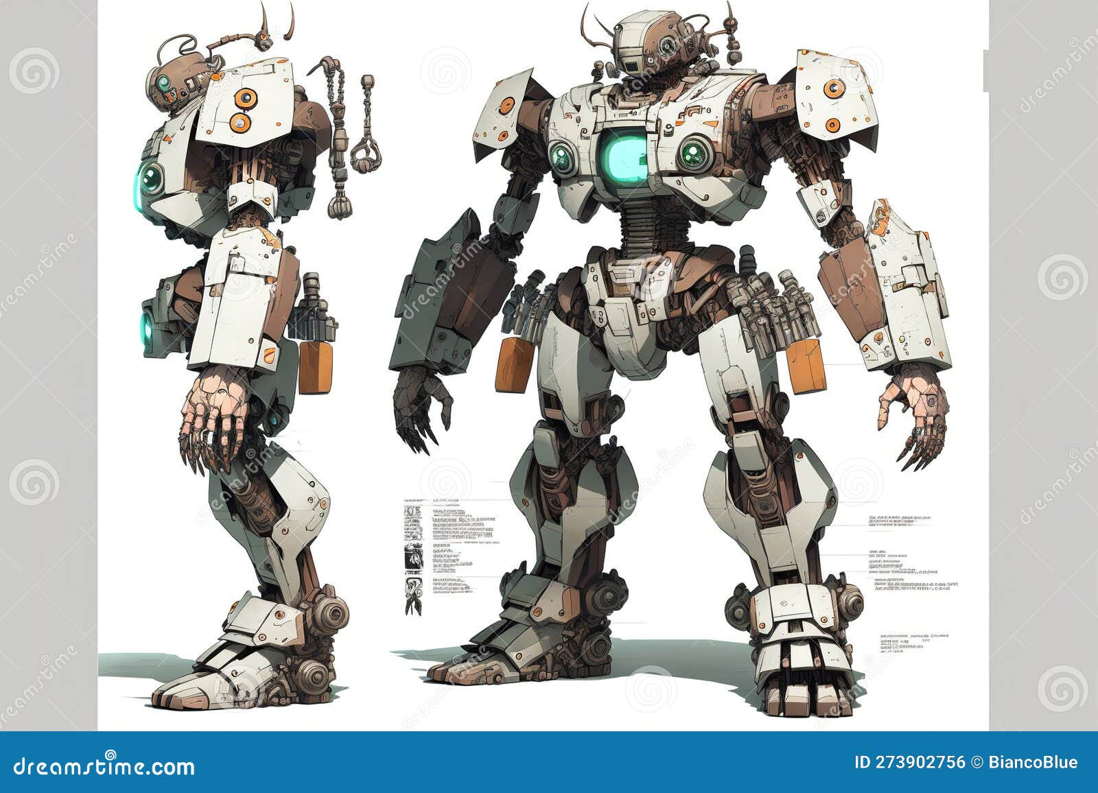 Wondrous Futuristic Sci-fi Humanoid Robot in Battle Suit Character ... Wondrous Futuristic Sci-fi Humanoid Robot in Battle Suit Character ...