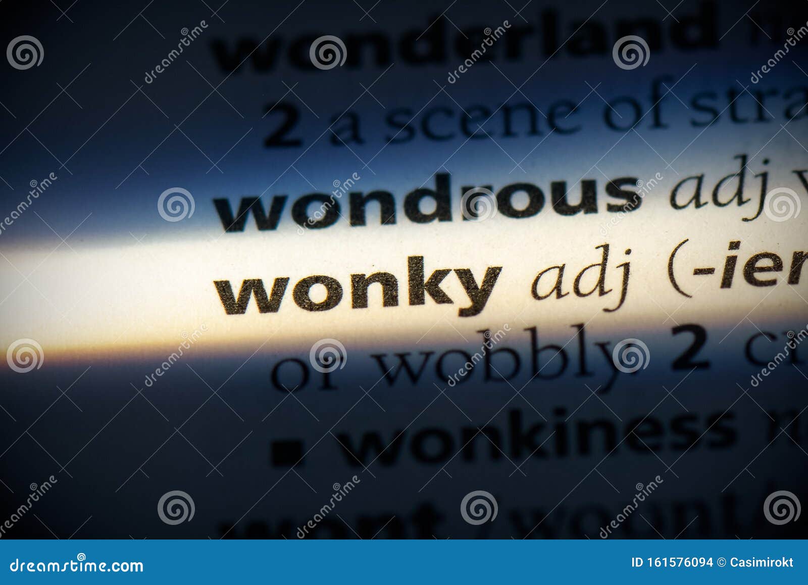 Wonky stock photo. Image of highlight, highlighted, page - 161576094