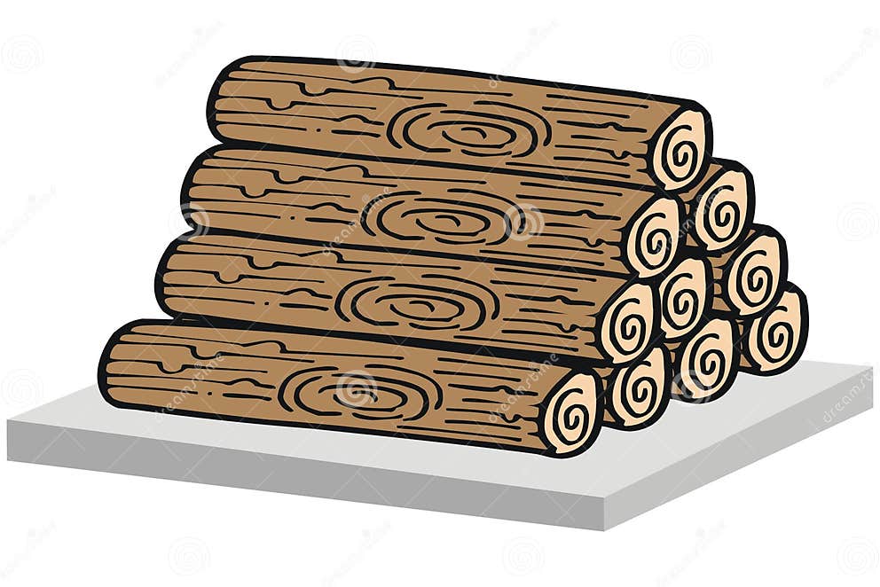 Wood stock vector. Illustration of business, piece, cartoon - 4566765