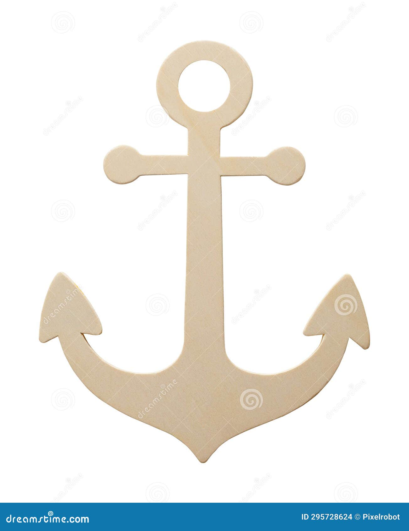 Wood Anchor stock photo. Image of sailor, symbol, flat - 295728624