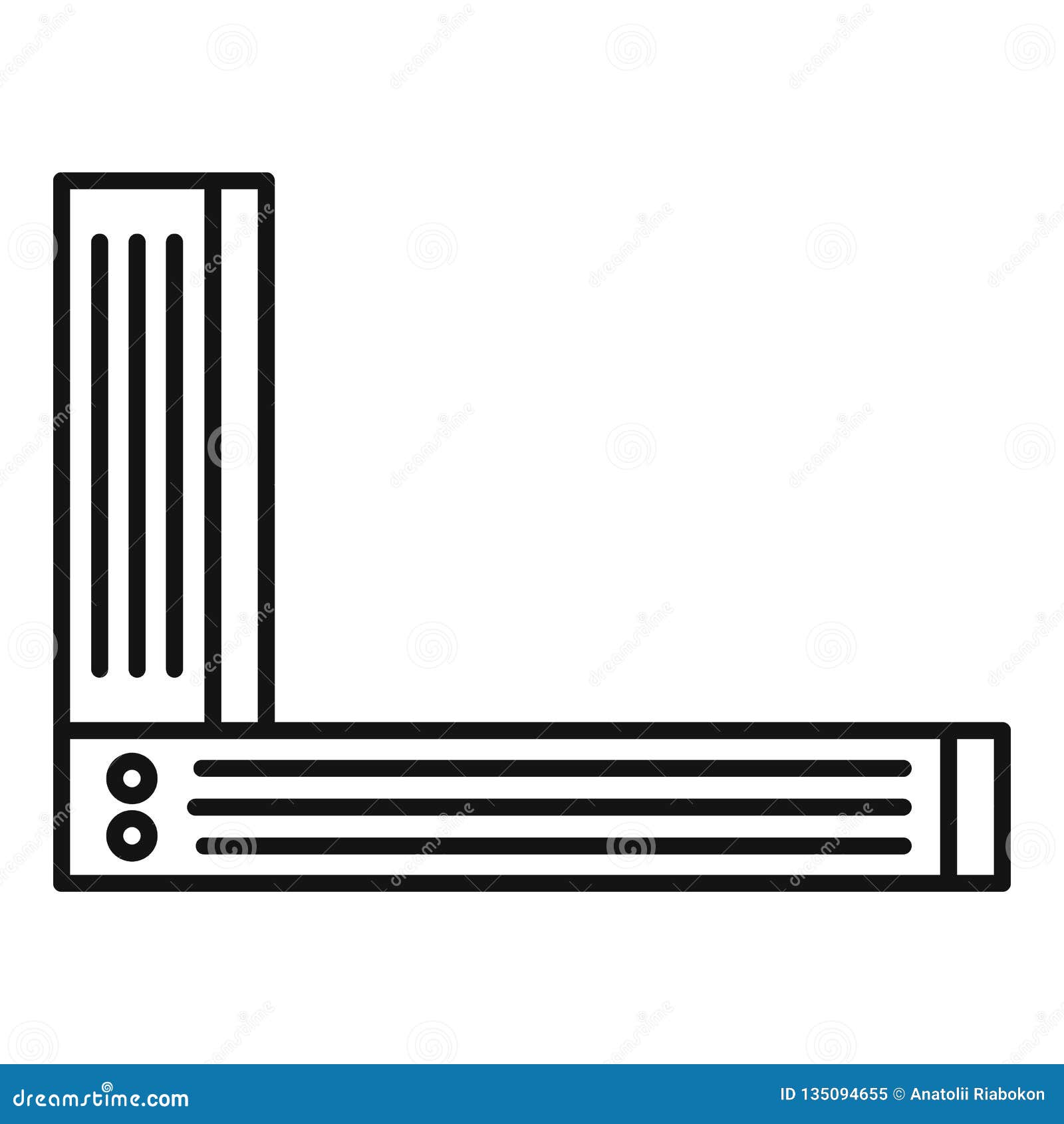 Wood Angle Icon, Outline Style Stock Vector - Illustration of ...