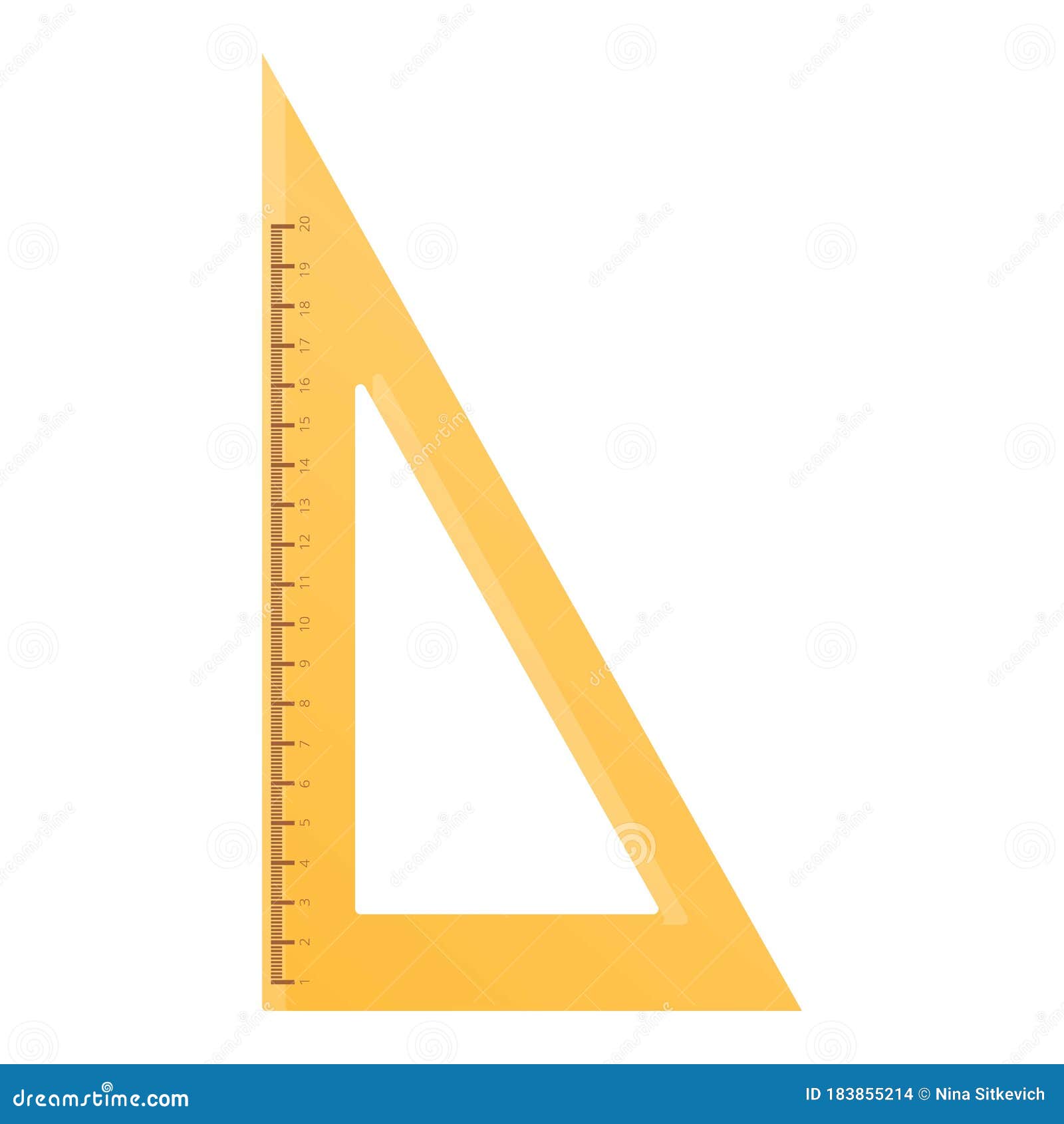 Wood Angle Ruler Icon, Cartoon Style Stock Vector - Illustration of ...
