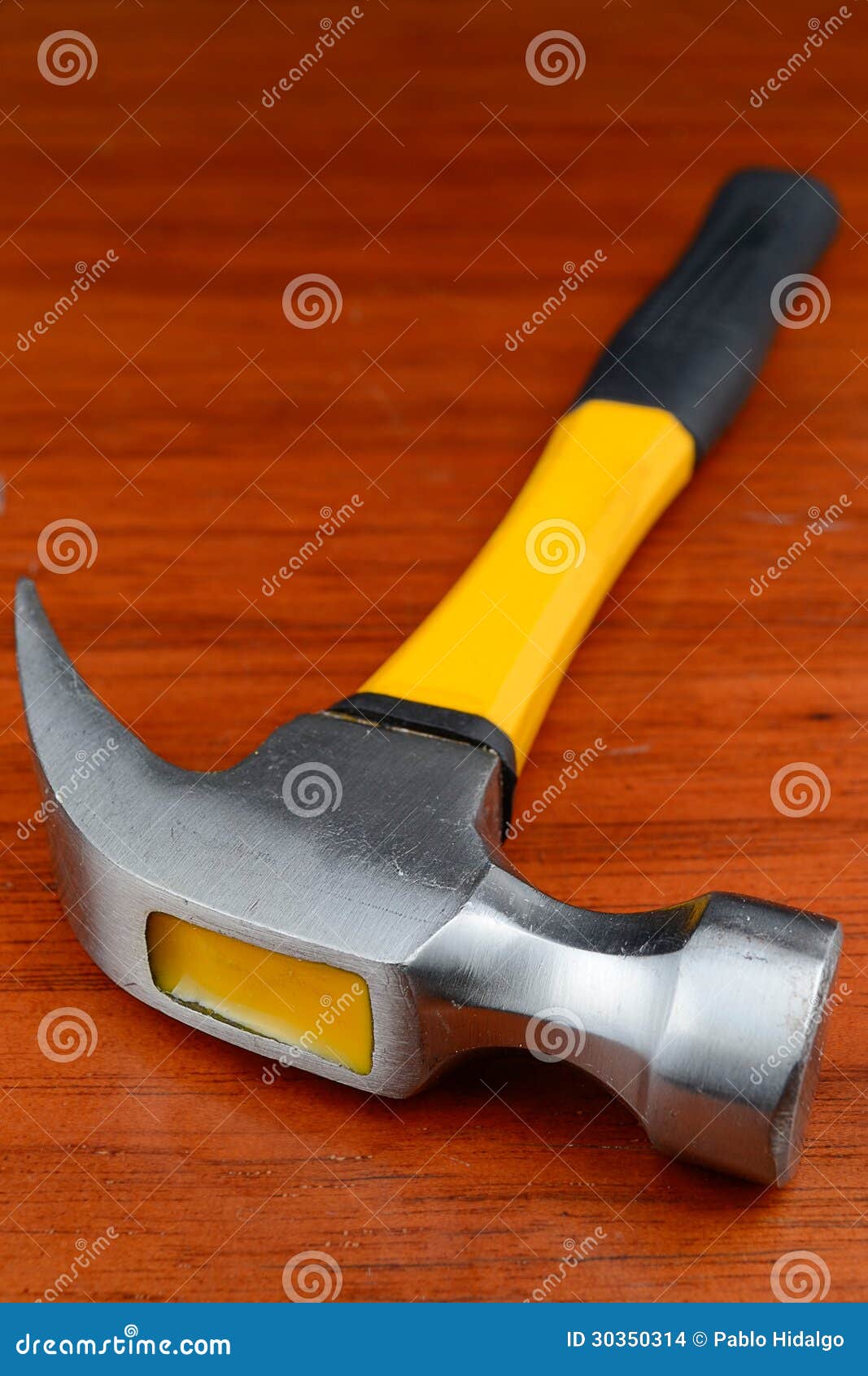 Wood Background with a Hammer Stock Photo - Image of hardware, lumber ...