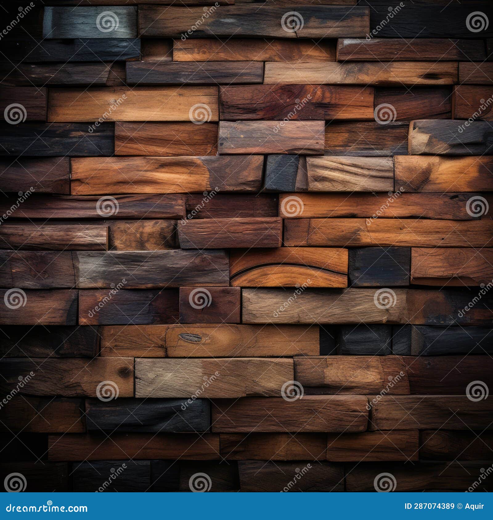 Wood Background. Modern Wooden Facing Background. Dark Wooden Banner ...