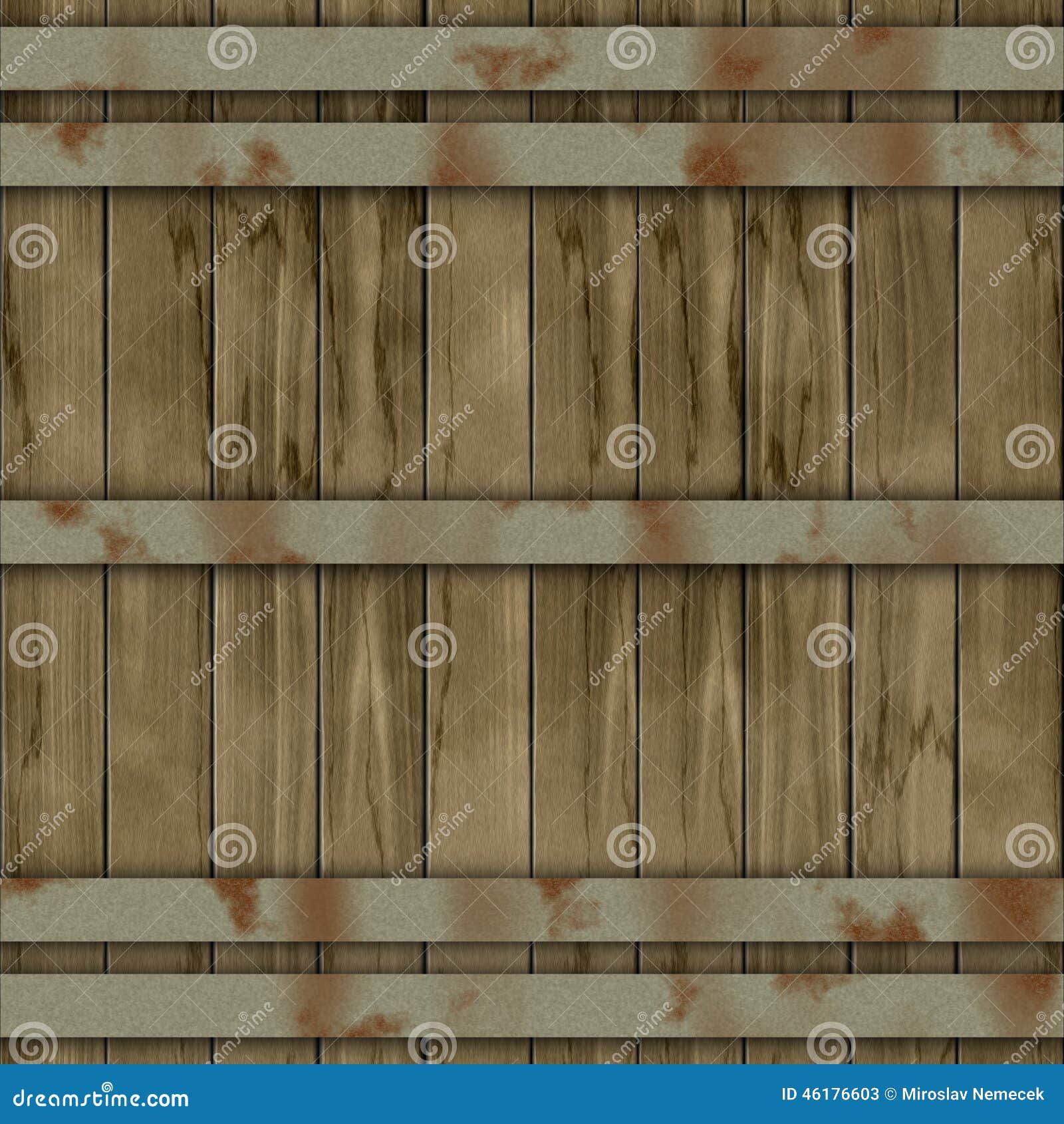 Wood Barrel Generated Seamless Hires Texture Stock Illustration ...