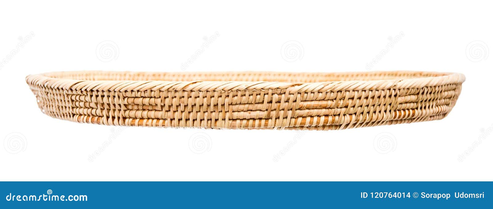 Wood Basket Wicker Wooden in Handmade Front View Stock Photo - Image of ...