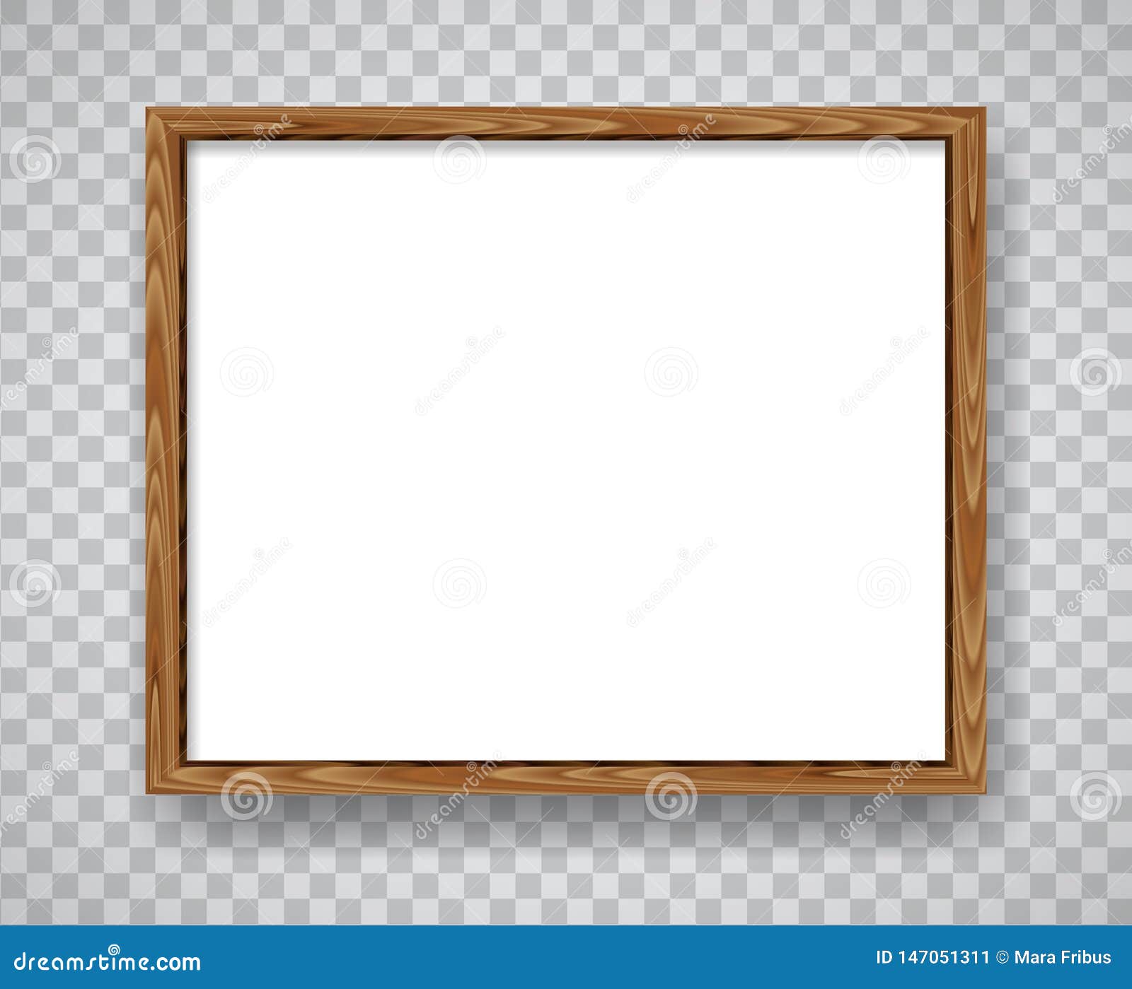 Wood Blank Frame Illustration Stock Vector - Illustration of decorative ...