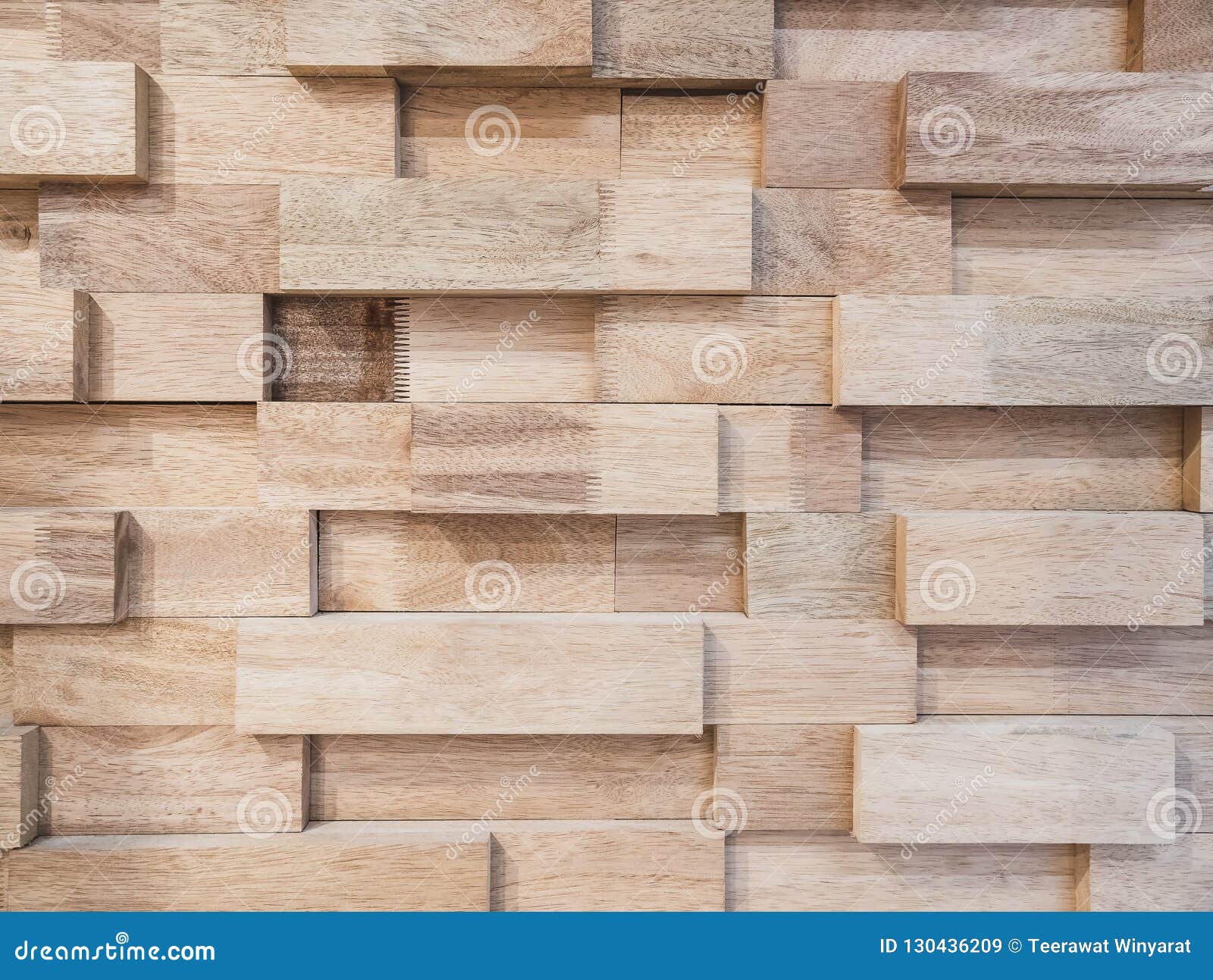 Wood Block Pattern Wall Texture Background Stock Image - Image of ...