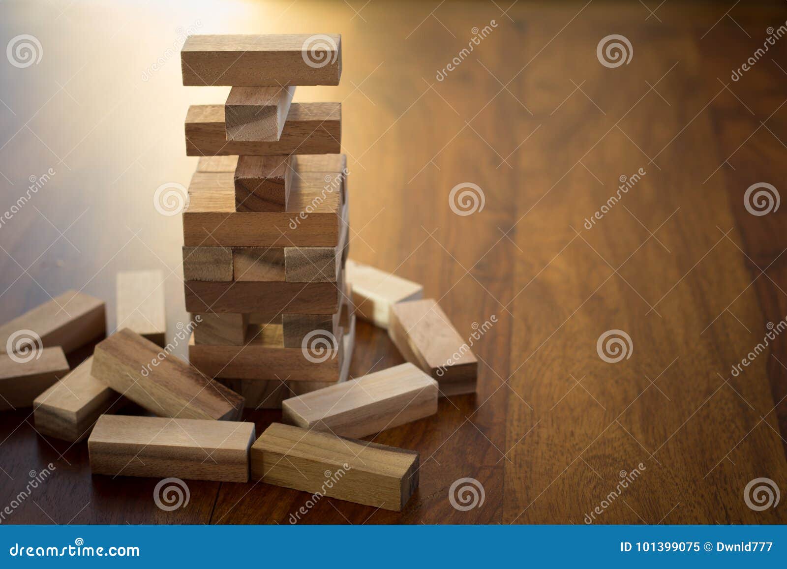 Wood block tower stock image. Image of architecture - 101399075