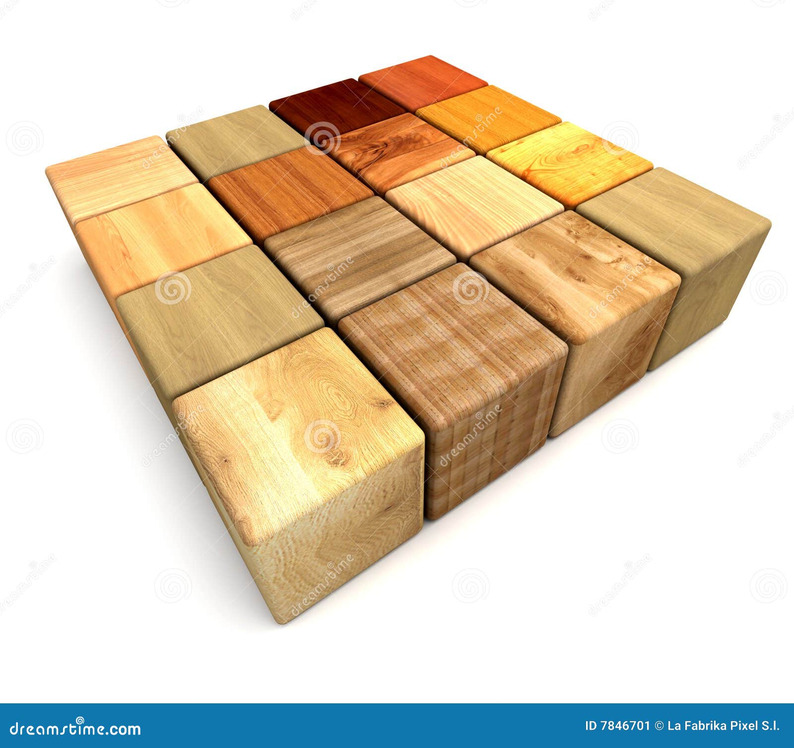 Wood blocks stock illustration. Illustration of shape - 7846701
