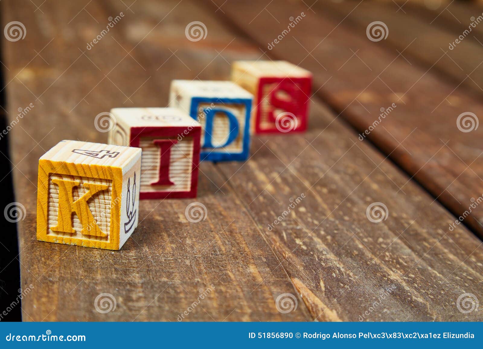 Wood Blocks stock photo. Image of letters, preschool - 51856890