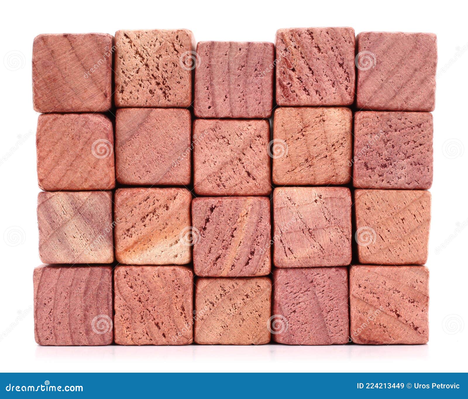Red cedar wooden blocks stock image. Image of toona - 224213449