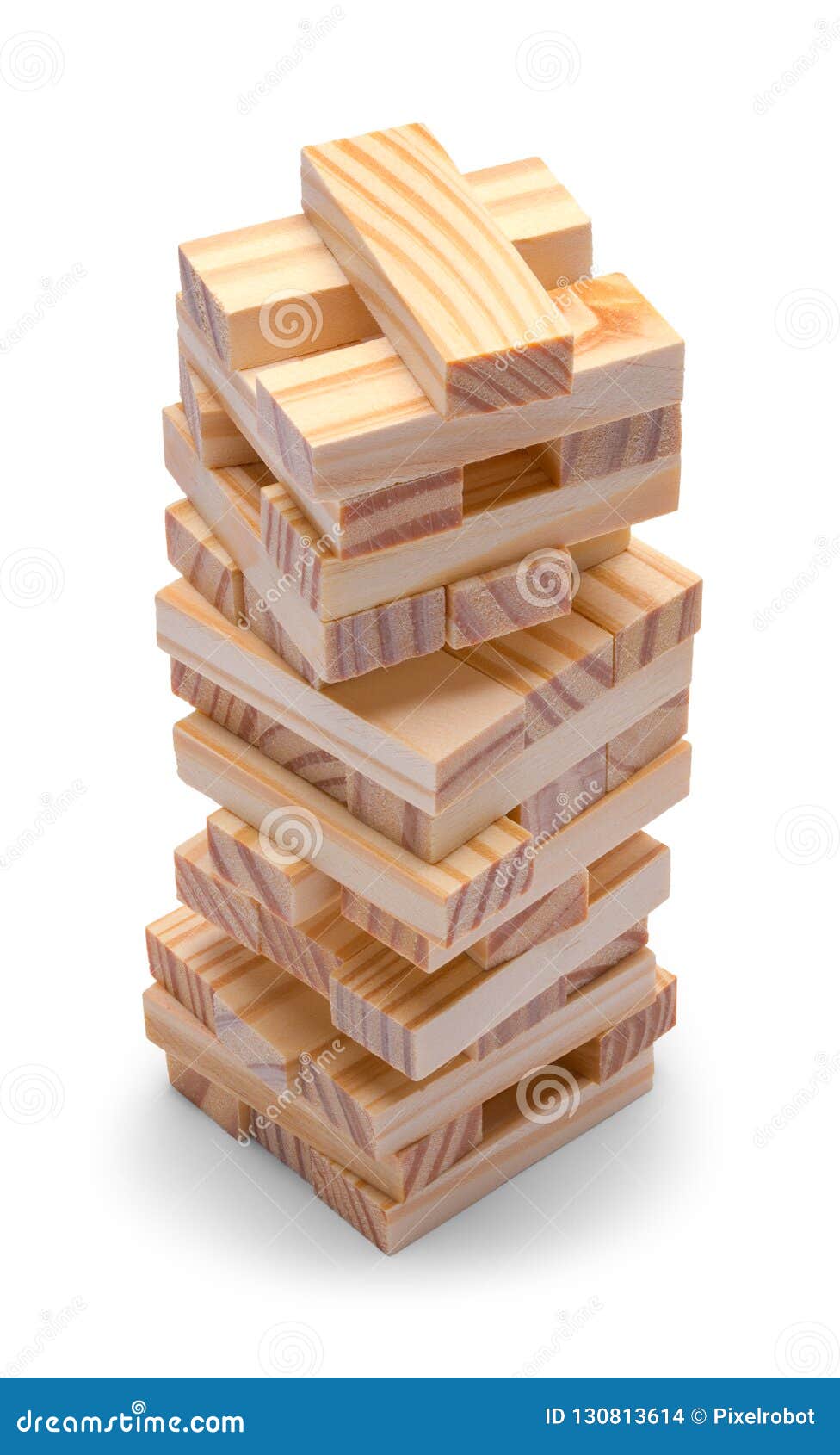 Wood Blocks Stack stock photo. Image of stack, game - 130813614