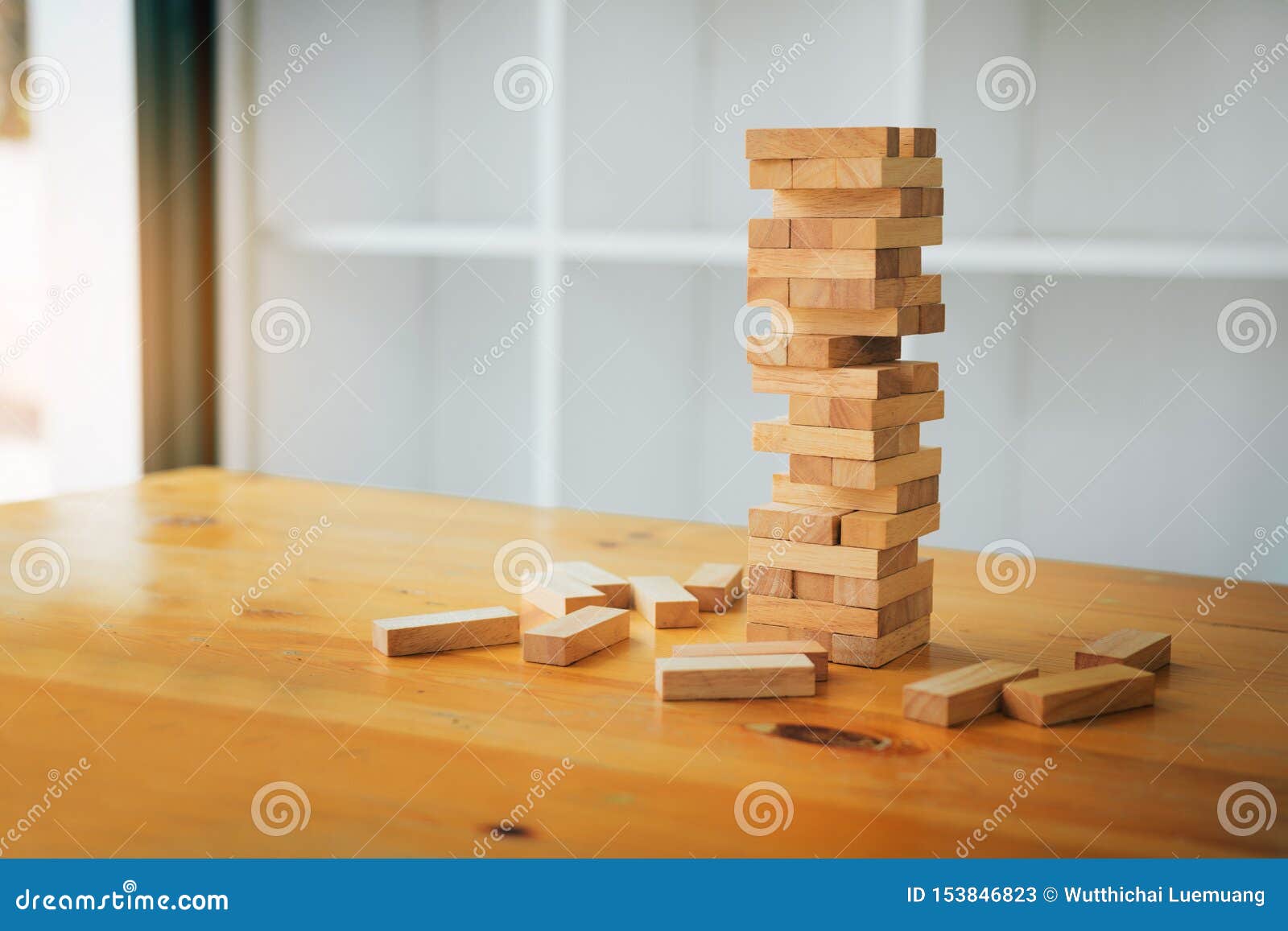 Wood Blocks Stacks Game with Planning Strategy of Project Management ...