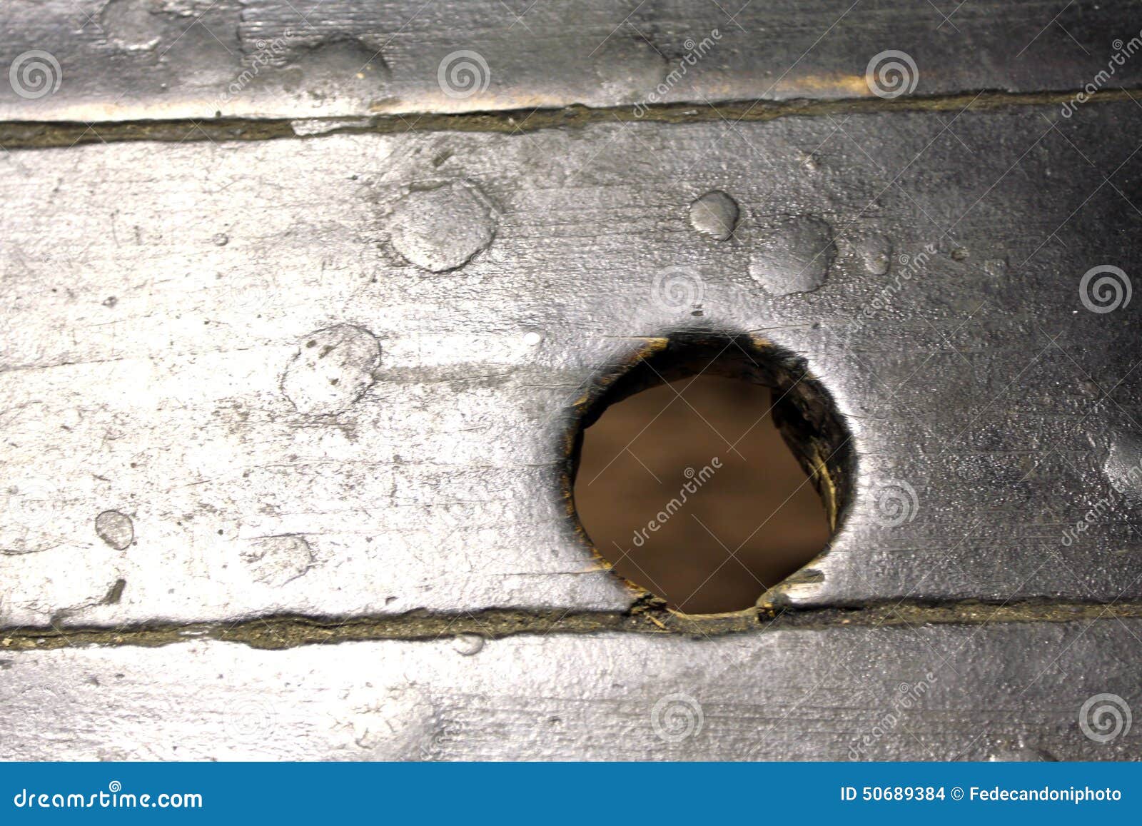 Wood Board with a Circular Hole in the Middle Stock Photo - Image of ...