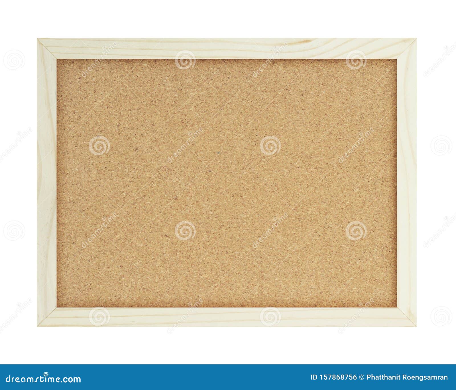 Wood Board Frame on White Background, Horizontal Stock Photo - Image of ...