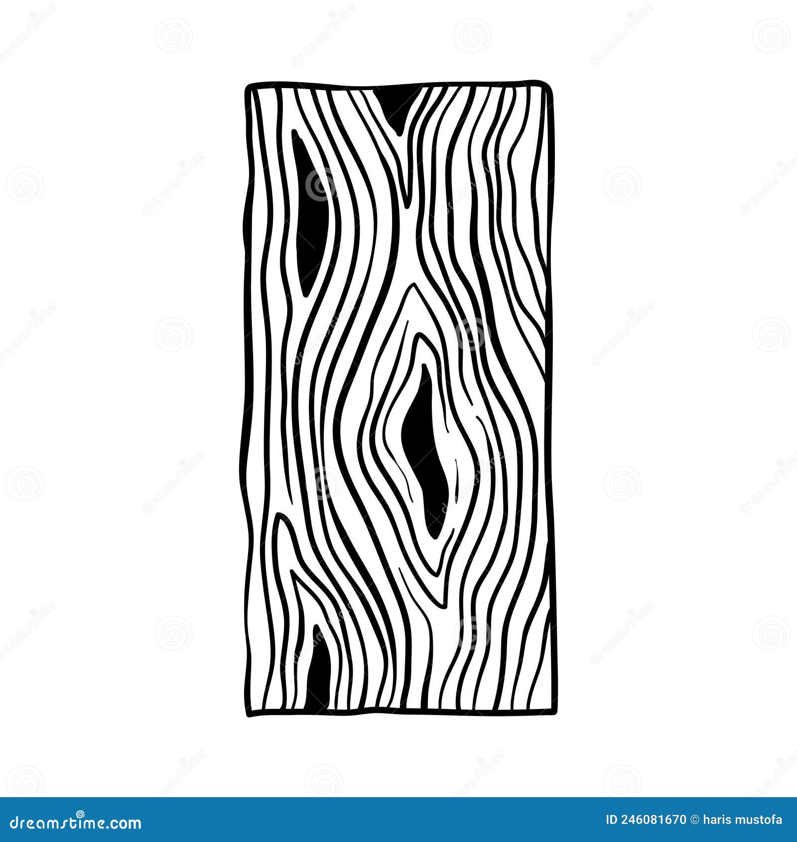Wood Board Outline Icon Design Ilustration Template Vector Stock ...