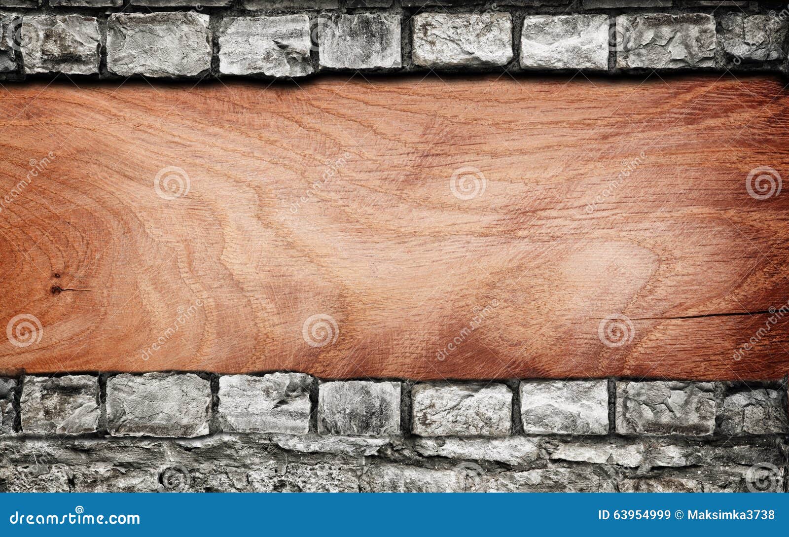 Wood board on stone stock image. Image of pieces, banner - 63954999