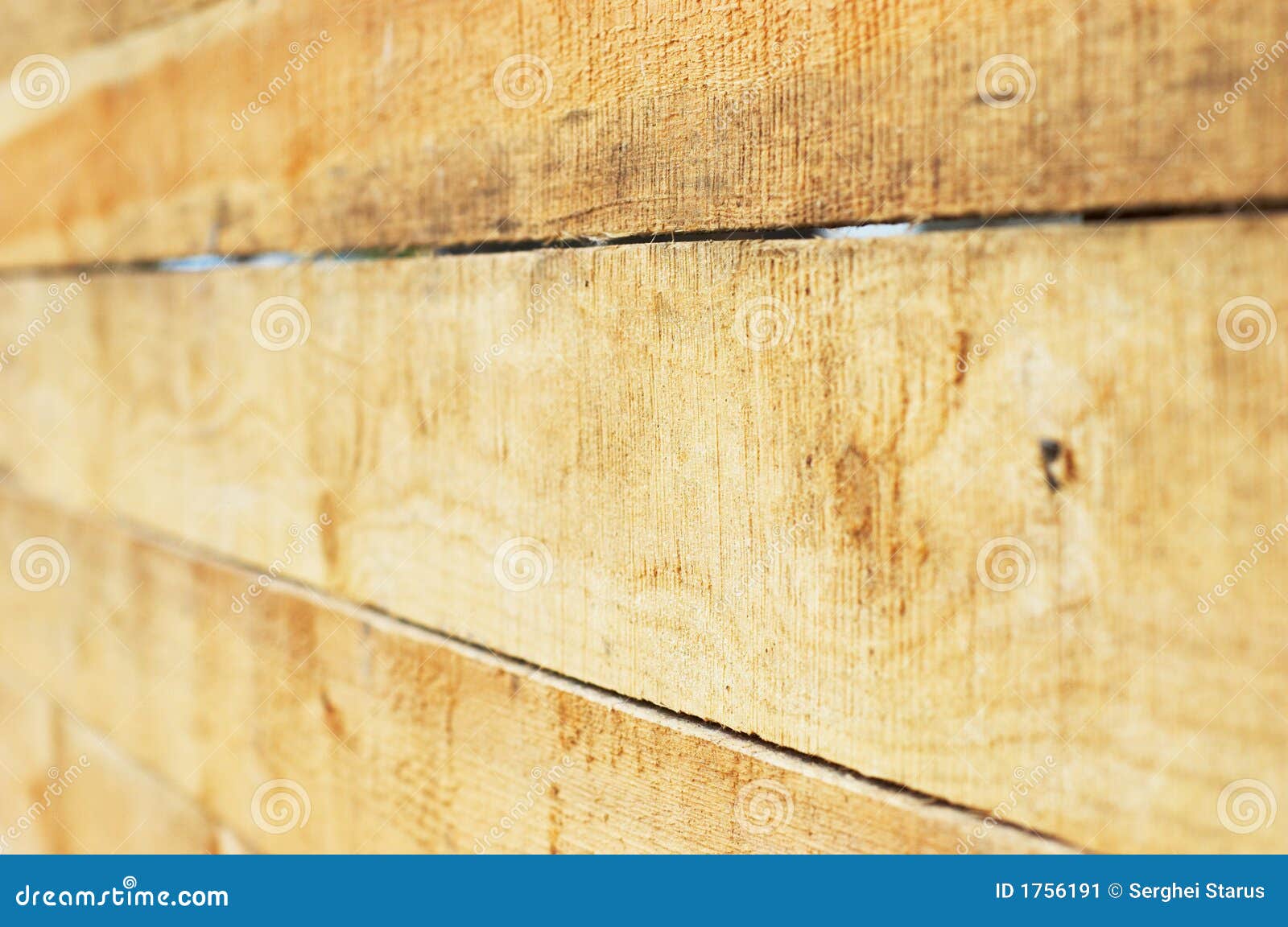 Wood Boards. Perspective View. Stock Image - Image of rough, nails: 1756191