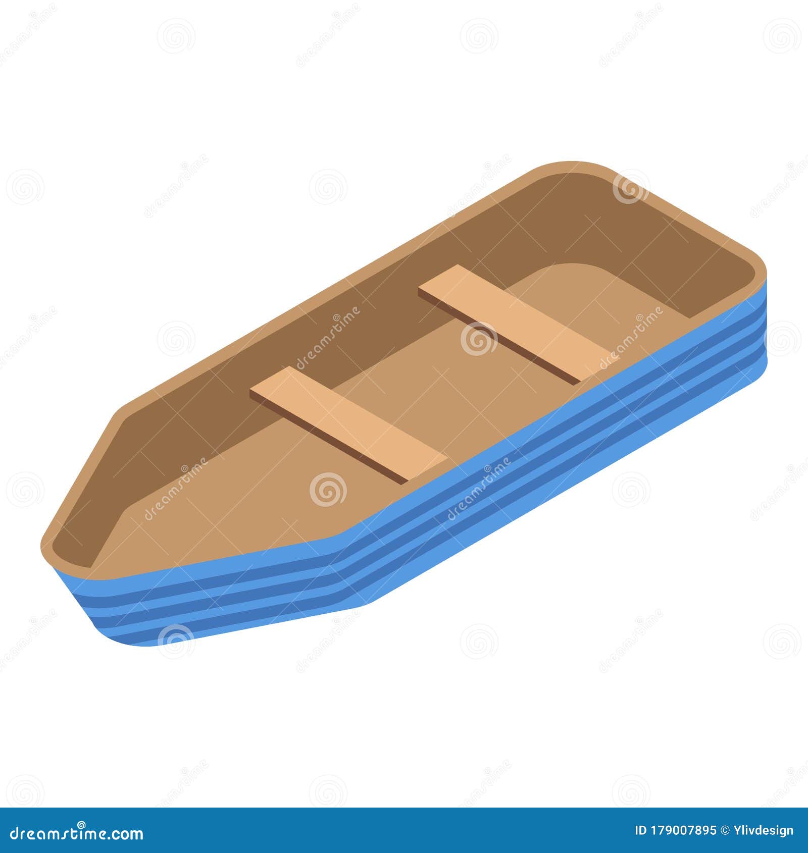 Wood Boat Icon, Isometric Style Stock Vector - Illustration of naval ...