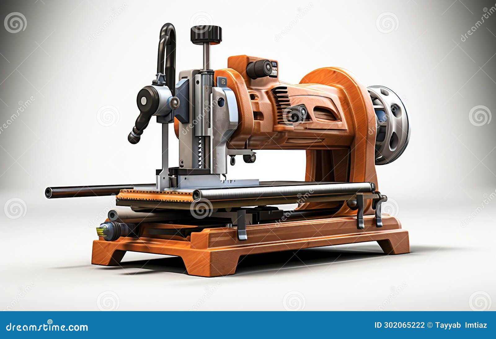 Wood Boring Machine Isolated on Transparent Background. Stock ...
