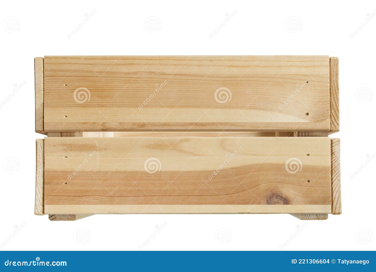Wood box isolated stock photo. Image of package, keeping - 221306604
