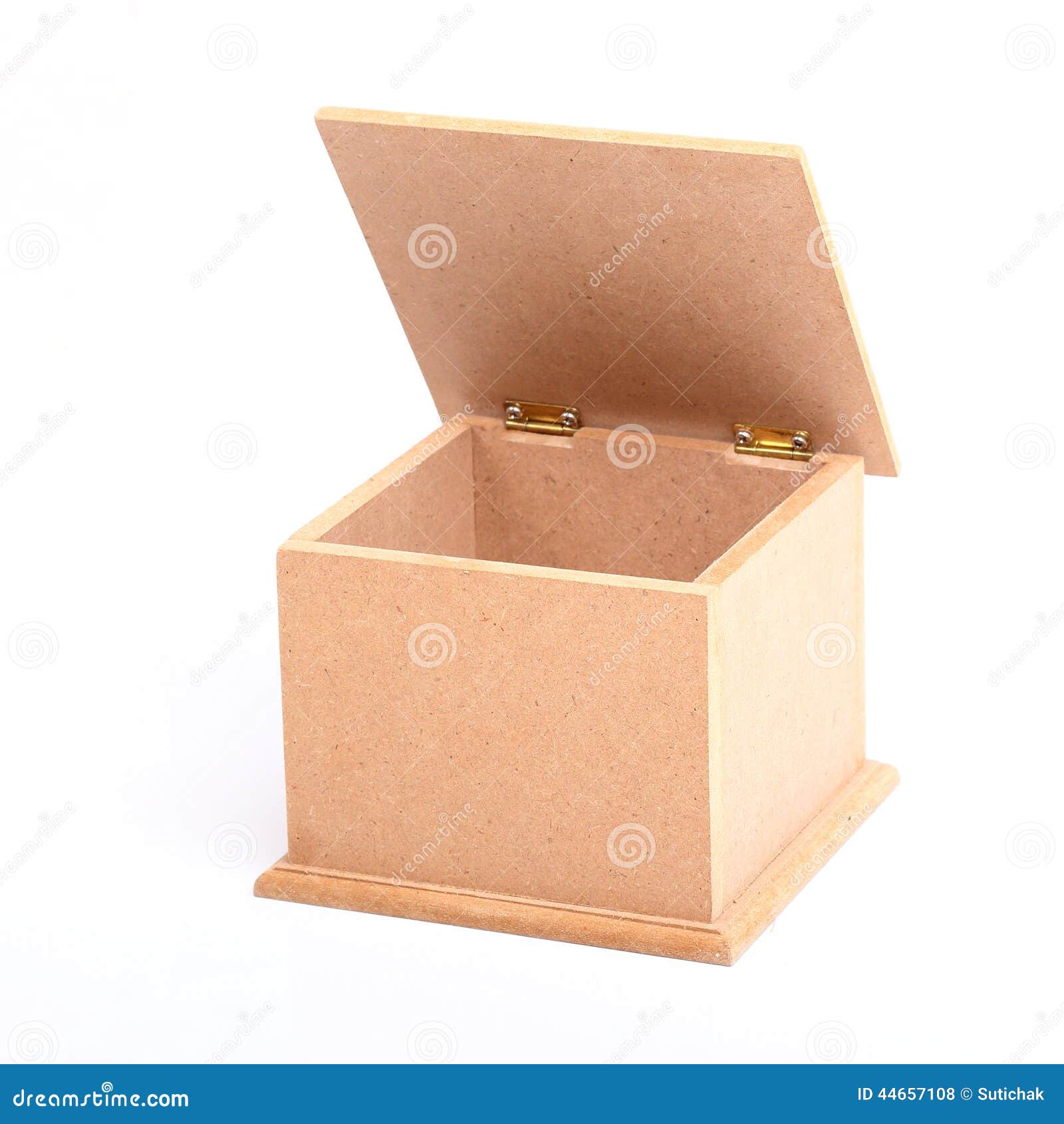 Wood box isolated stock photo. Image of collect, shape - 44657108