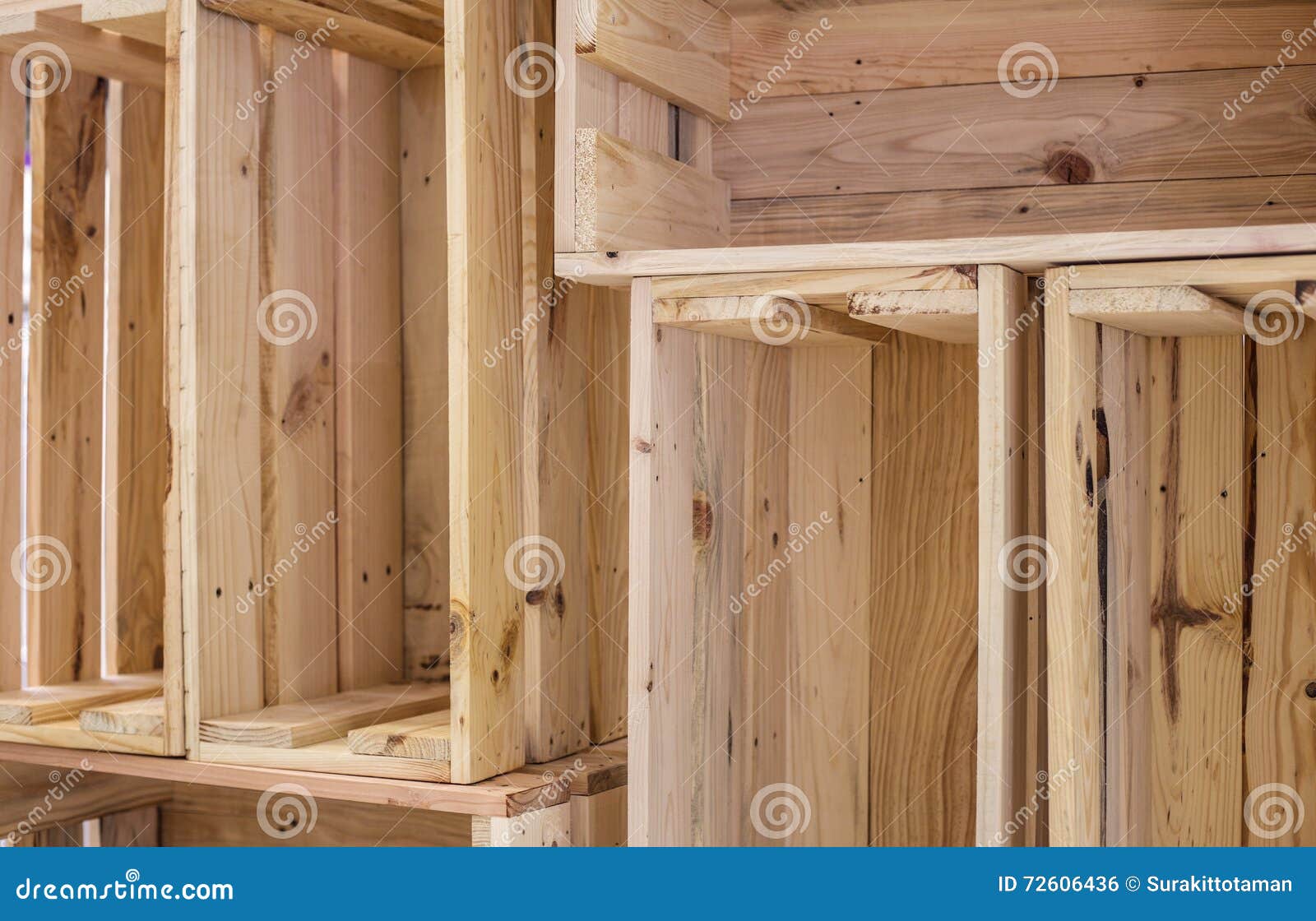 Wood box stock photo. Image of storage, package, compartment - 72606436