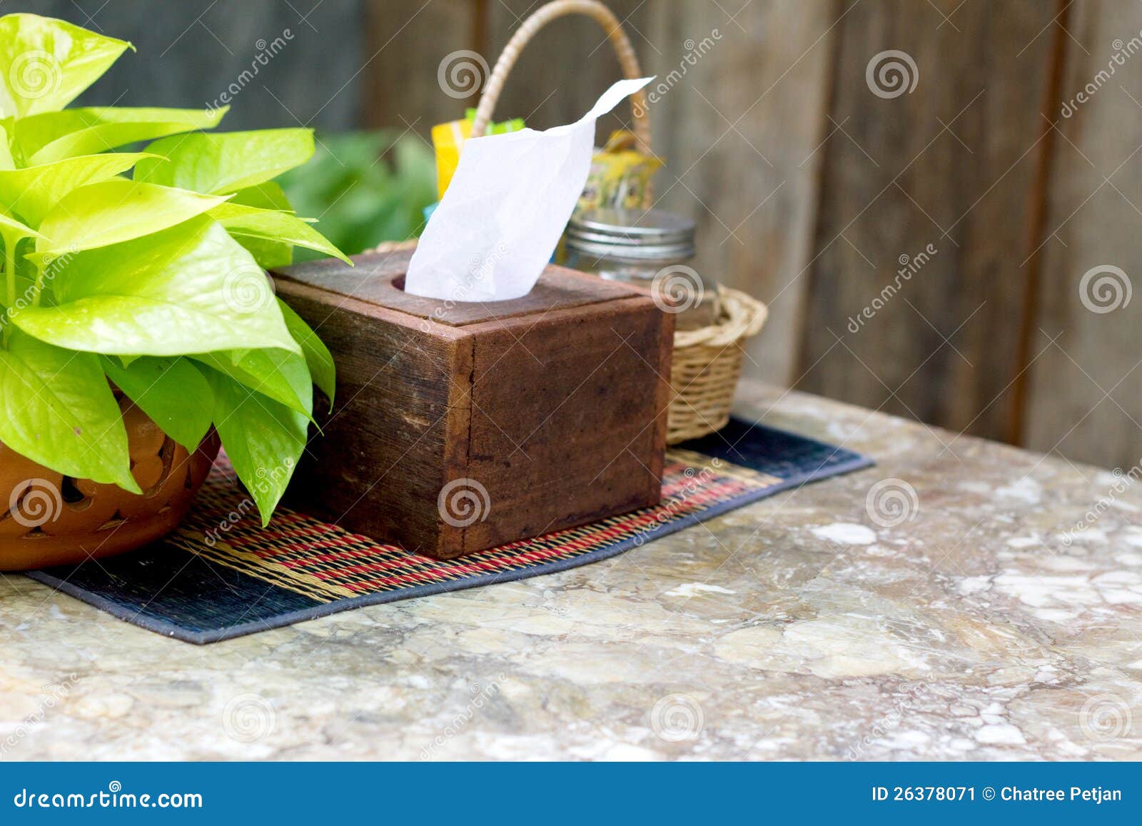 Wood Box Paper Tissues Stock Image Image Of Fever Catching 26378071
