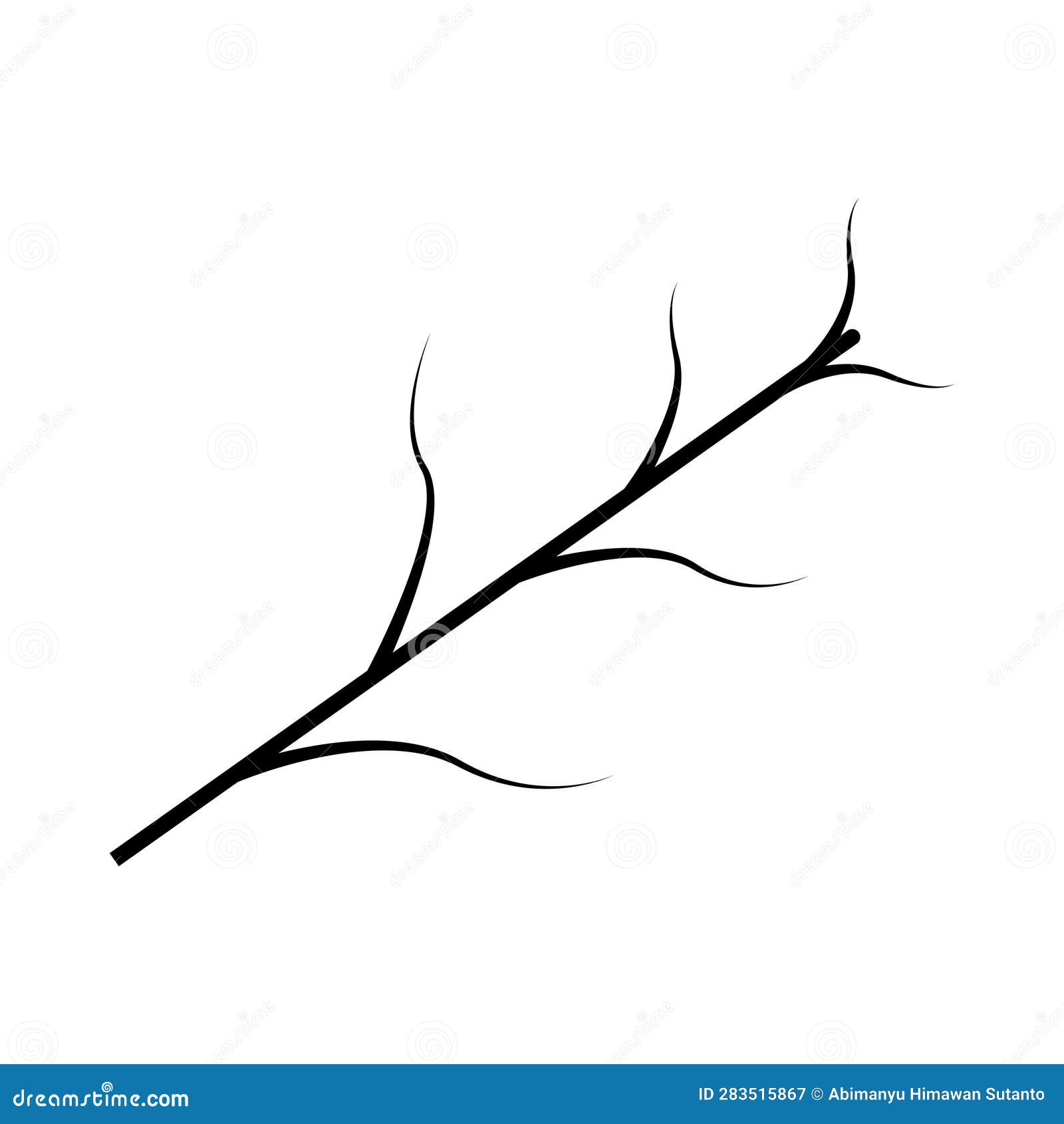 Wood branch icon vector stock vector. Illustration of design - 283515867