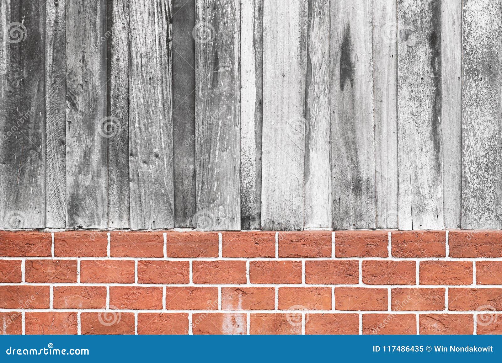 Wood and Brick Wall Texture Stock Image - Image of panel, exterior ...