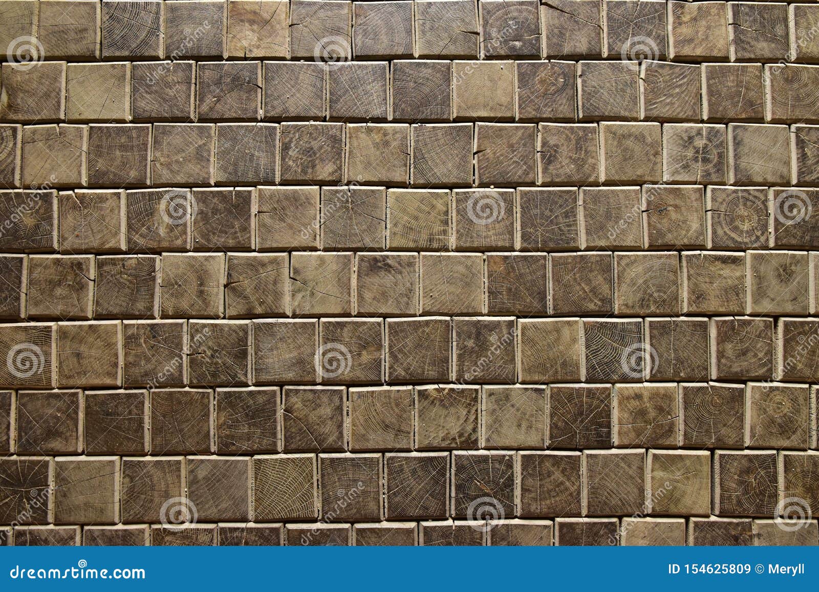 Wood Bricks Pattern Texture Stock Image - Image of textured, brick ...