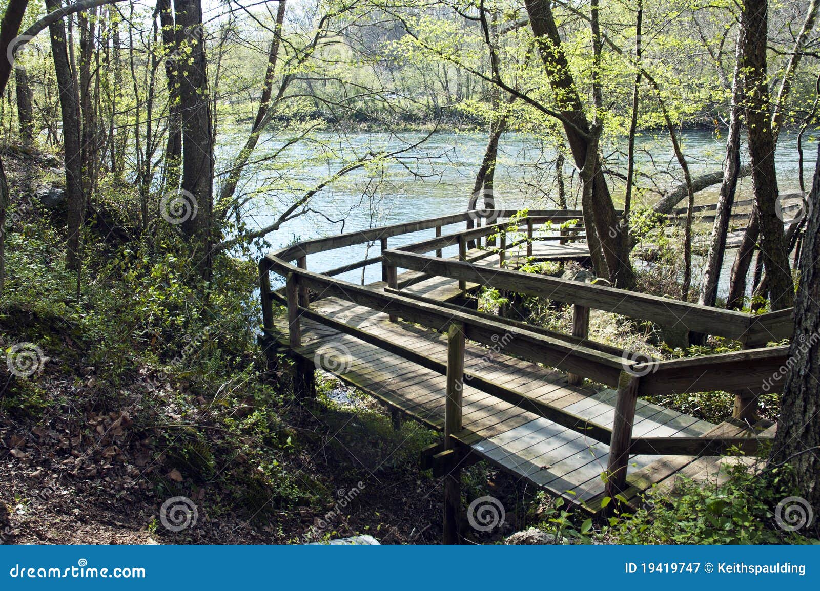 Wood Log Bridge Structure Over Gorton Creek In Oregon Stock Photo ...