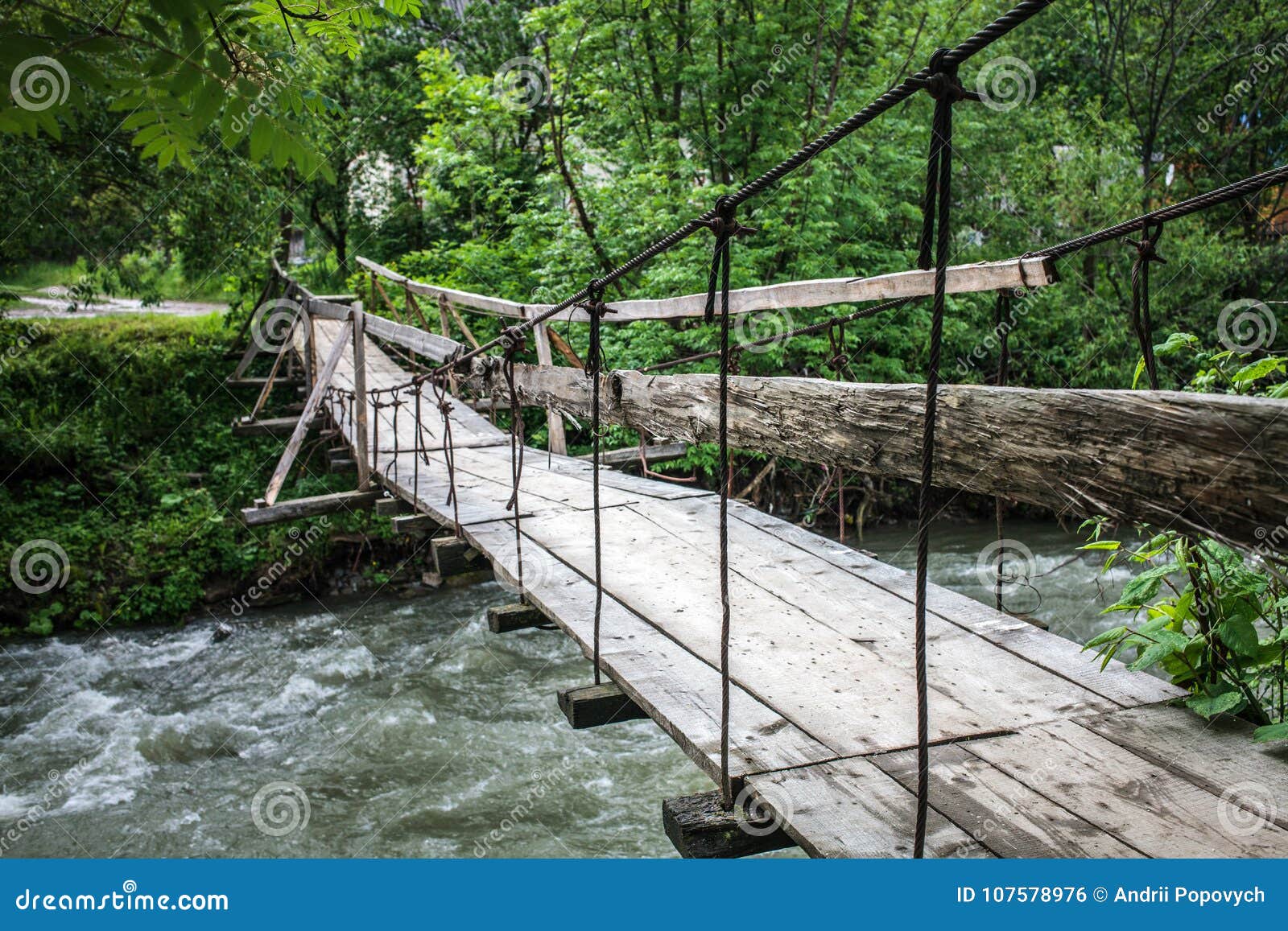 Bridge across the river stock photo. Image of beautiful - 107578976