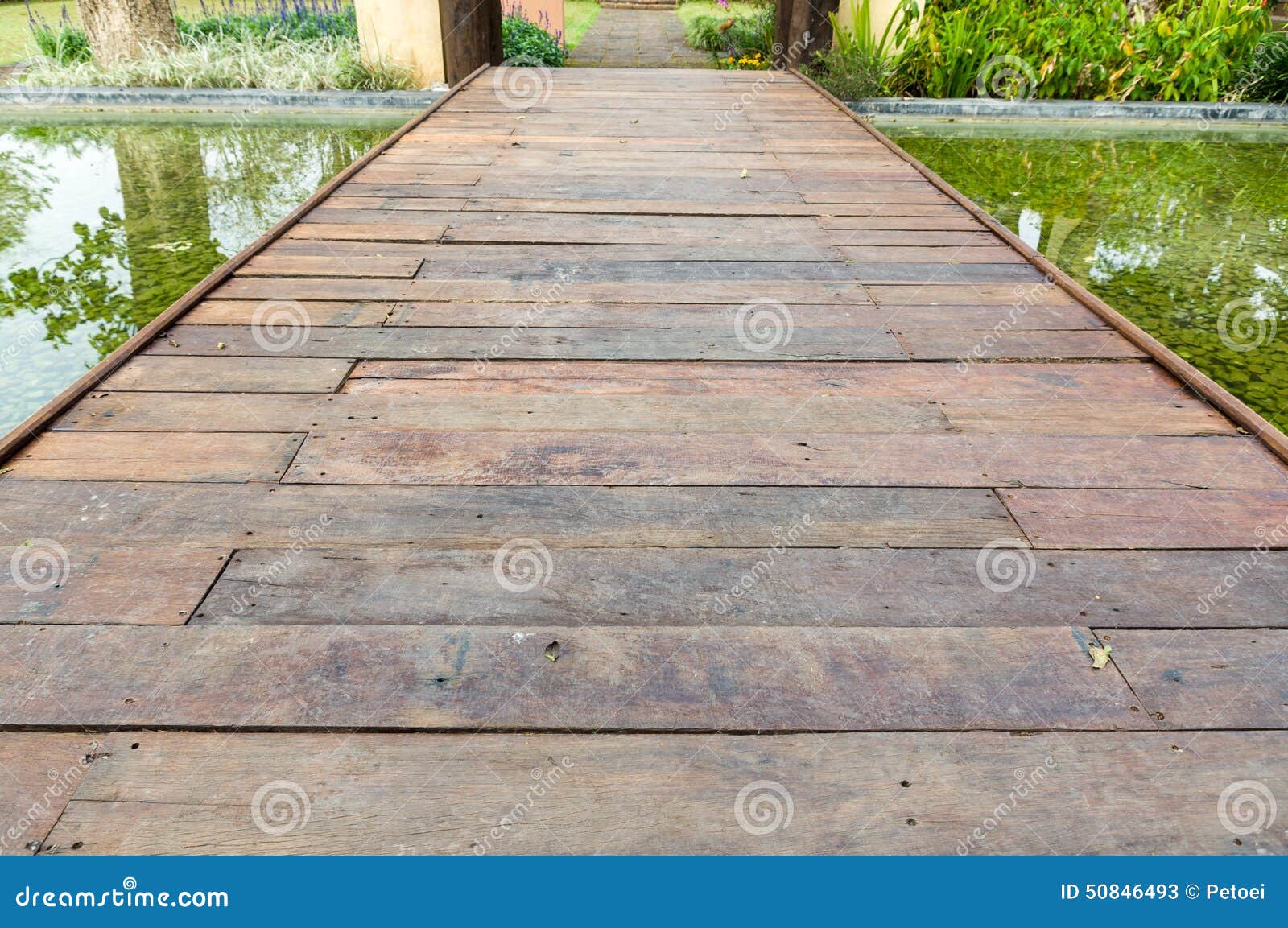 Wood bridge background stock image. Image of sunrise - 50846493