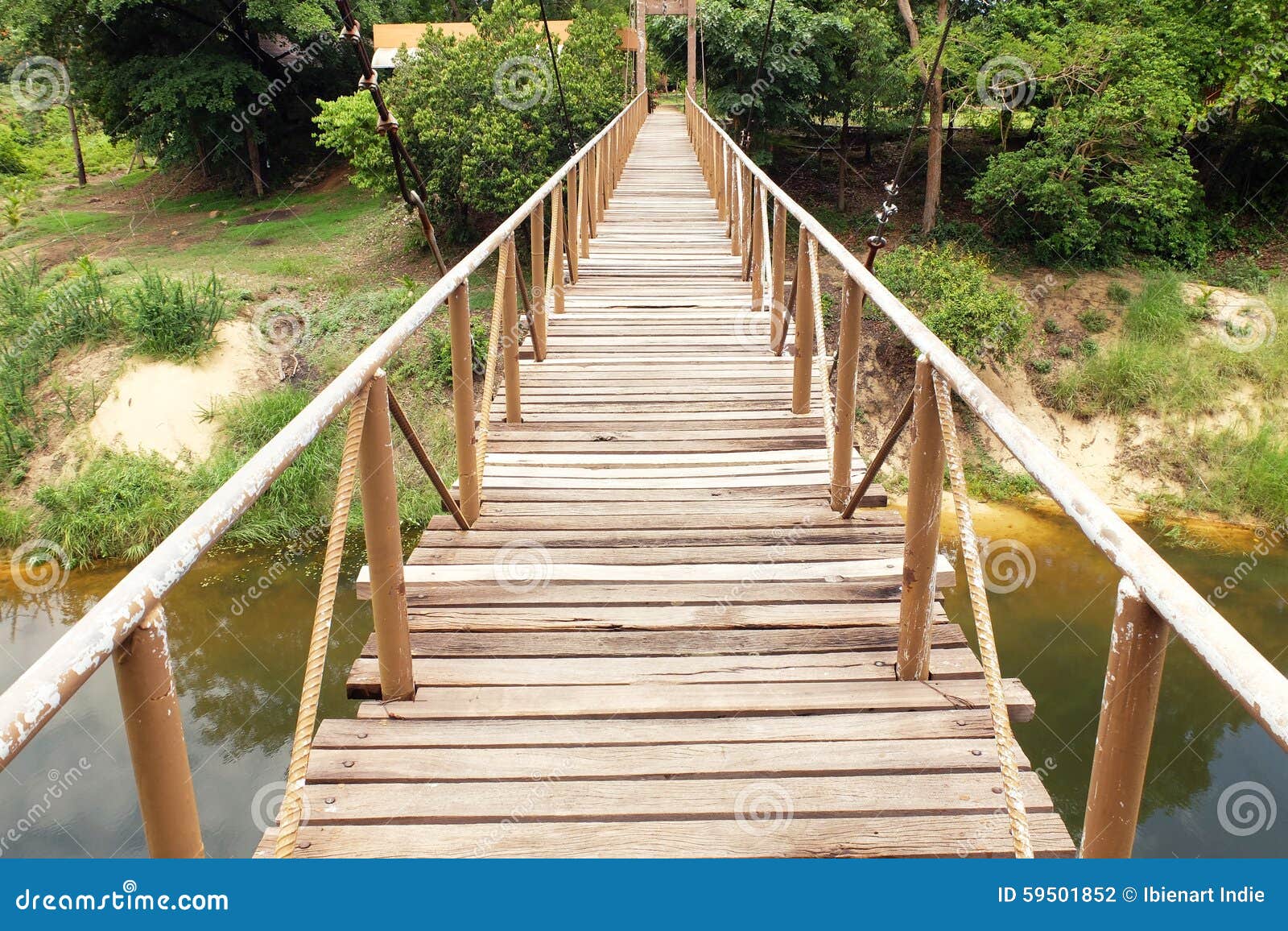 Wood bridge stock photo. Image of crossing, river, natural - 59501852